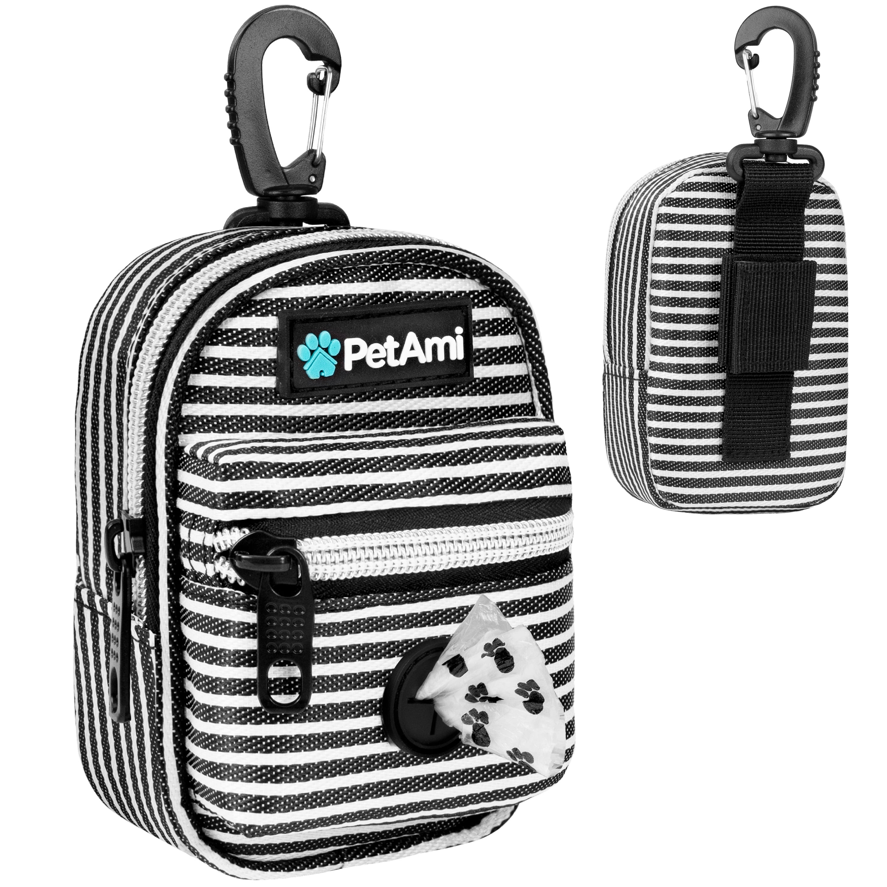 PetAmi Dog Poop Bag Holder Dispenser, Leash Accessory for Walking ...