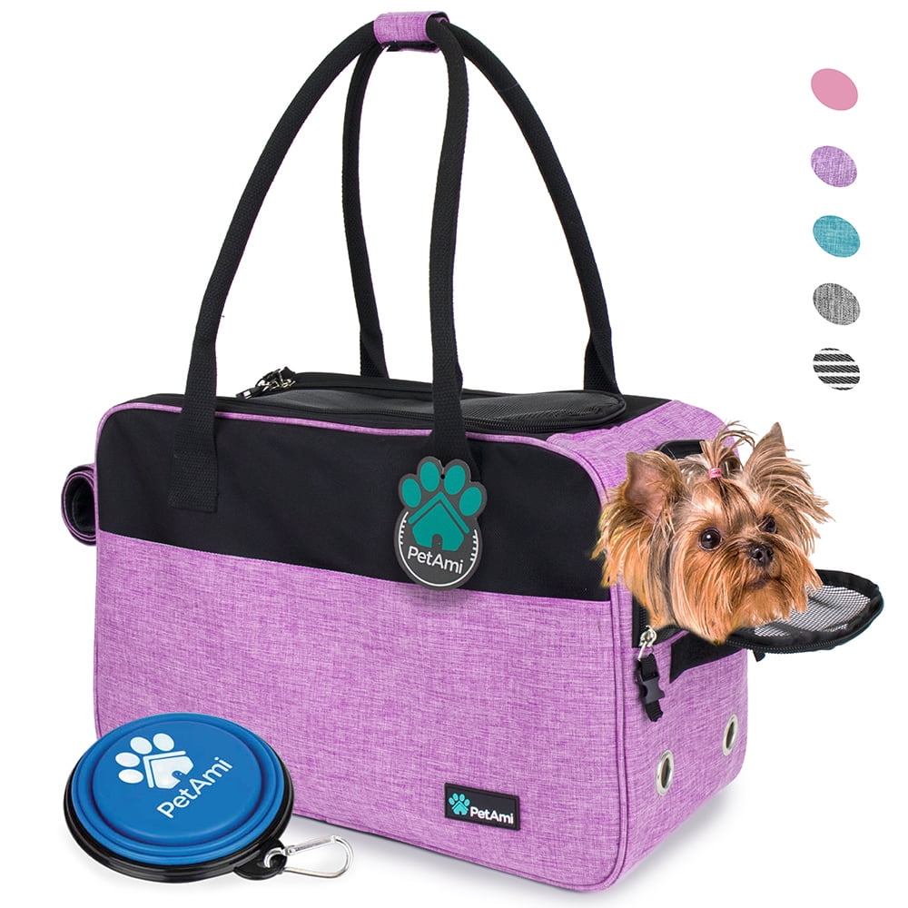 PetAmi Dog Purse Carrier for Small Dogs, Airline Approved Soft Sided ...