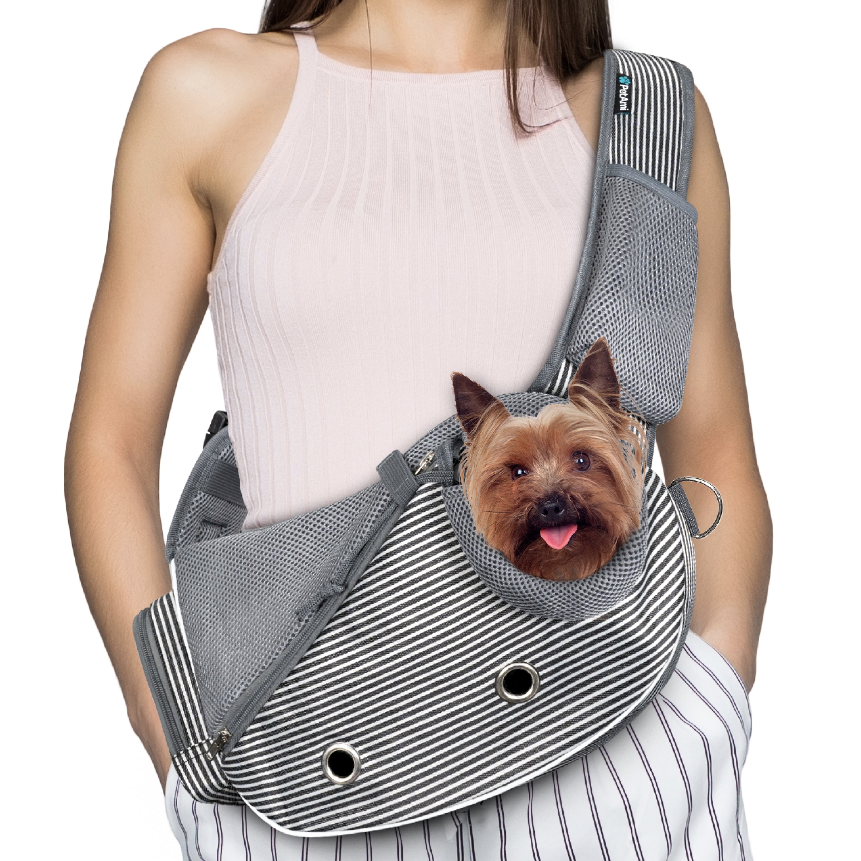 PetAmi Dog Sling Carrier for Small Dogs, Puppy Carrier Sling Purse, Dog ...