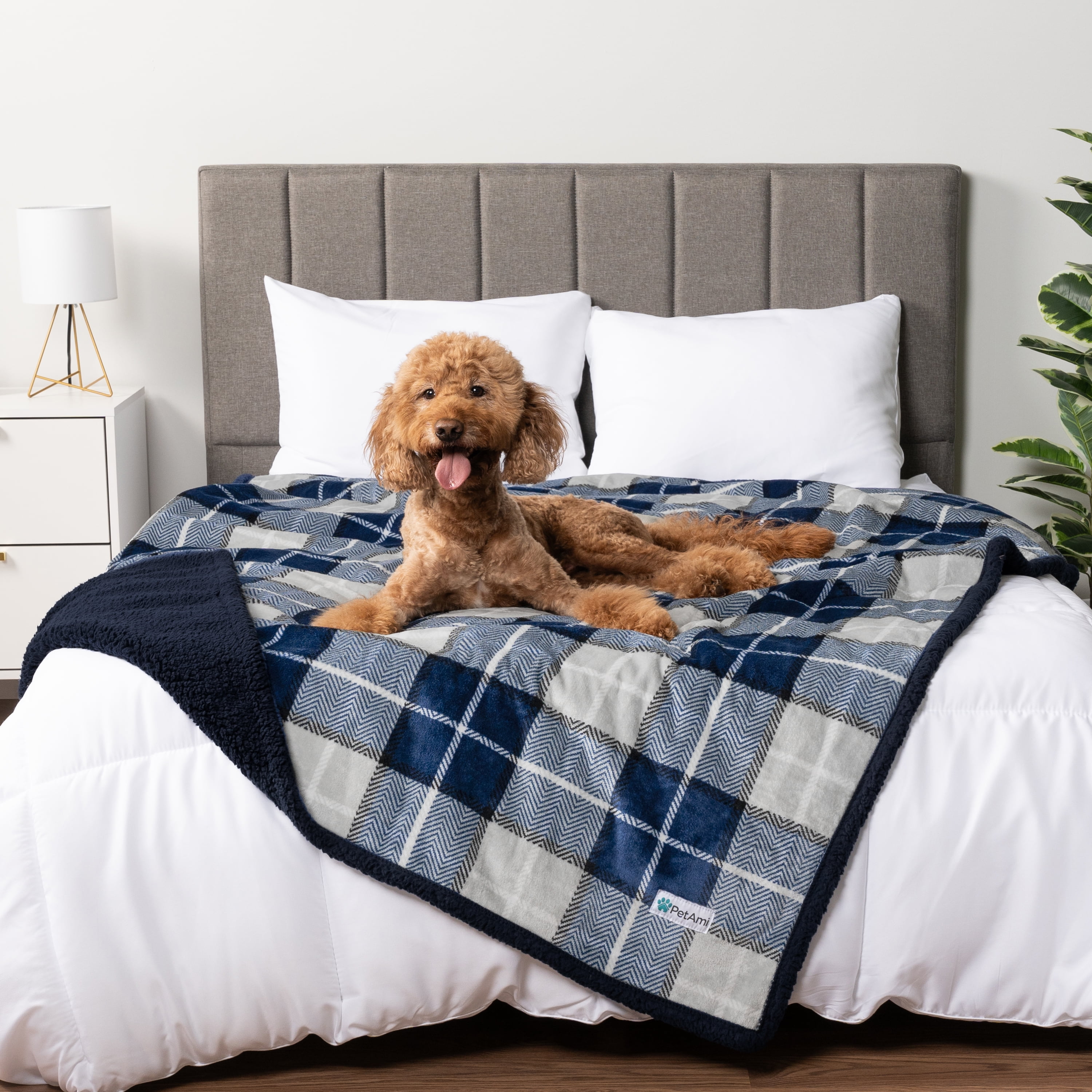 PetAmi Waterproof Dog Blanket for Medium Large XL Dog Puppy Cat Throw ...