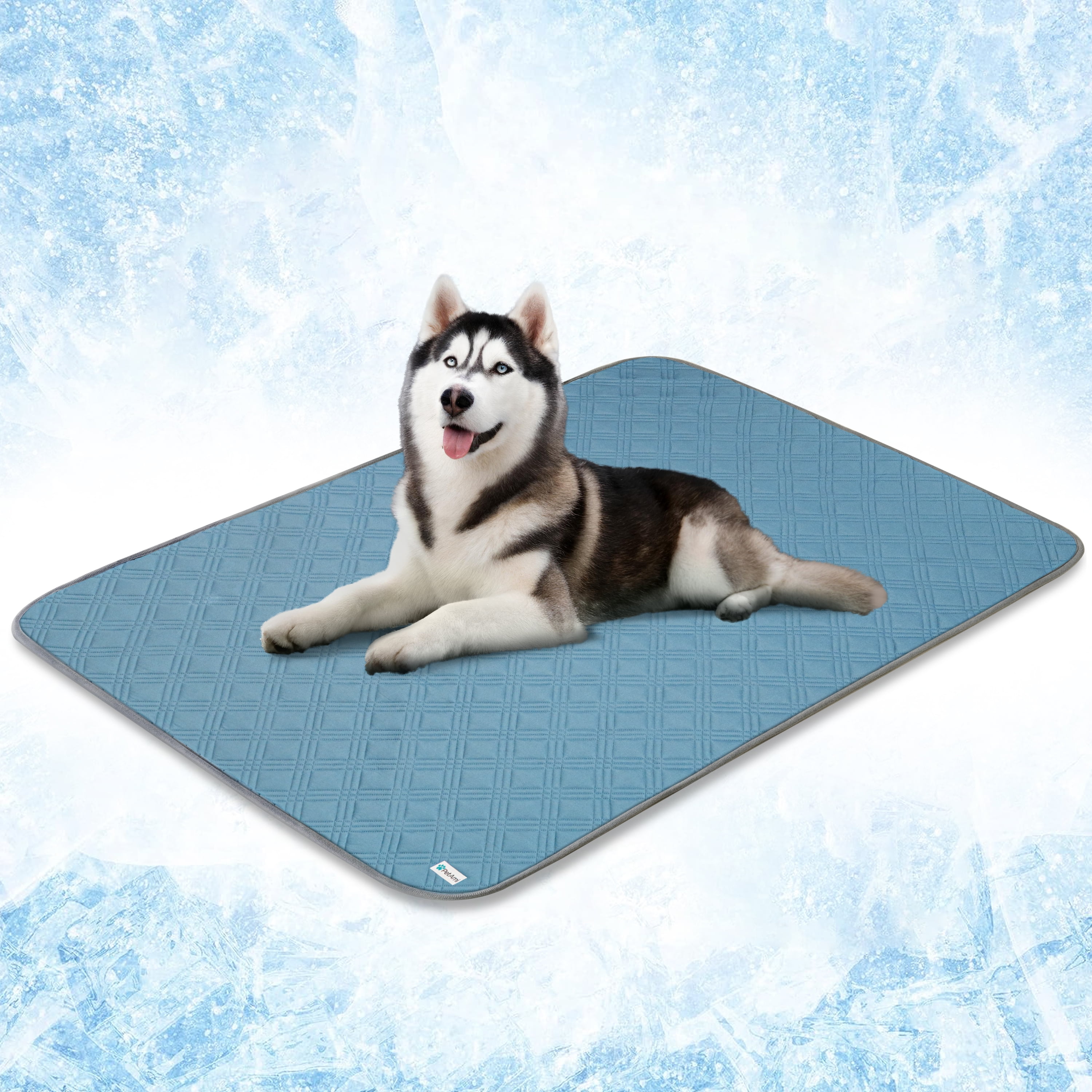 "PetAmi Waterproof Cooling Mat for Dogs, Anti-Slip Cool Pad, Light Blue ...