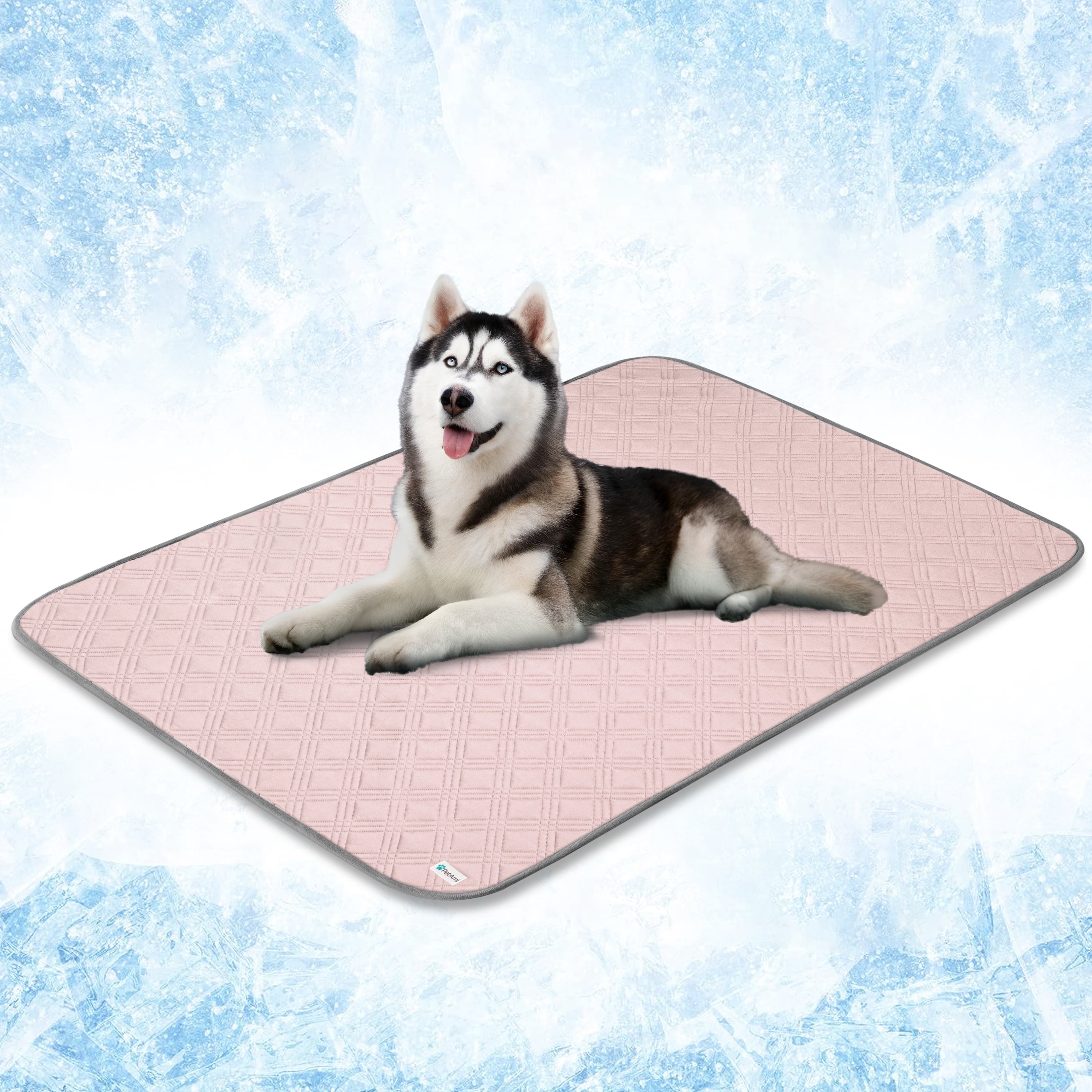 PetAmi Waterproof Cooling Mat for Dog, Premium Pet Cooling Blanket for Bed Crate, Anti Slip ...