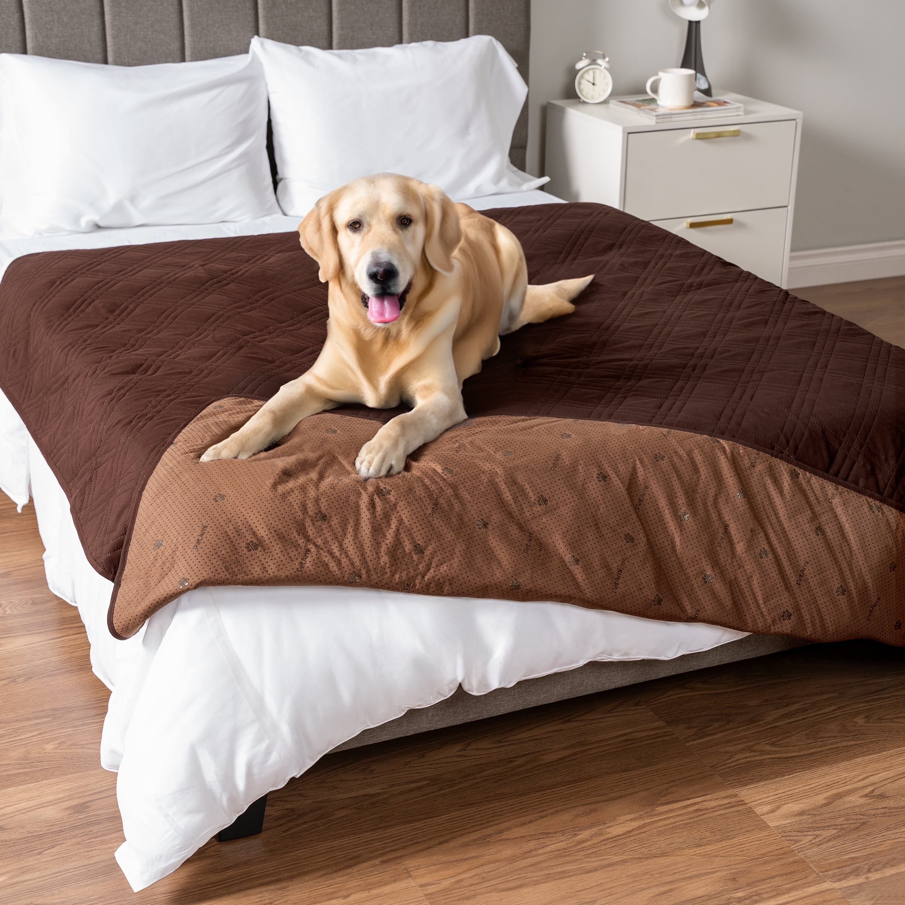 PetAmi Waterproof XL Dog Bed Cover, Reversible Anti-Slip Mat, Furniture ...