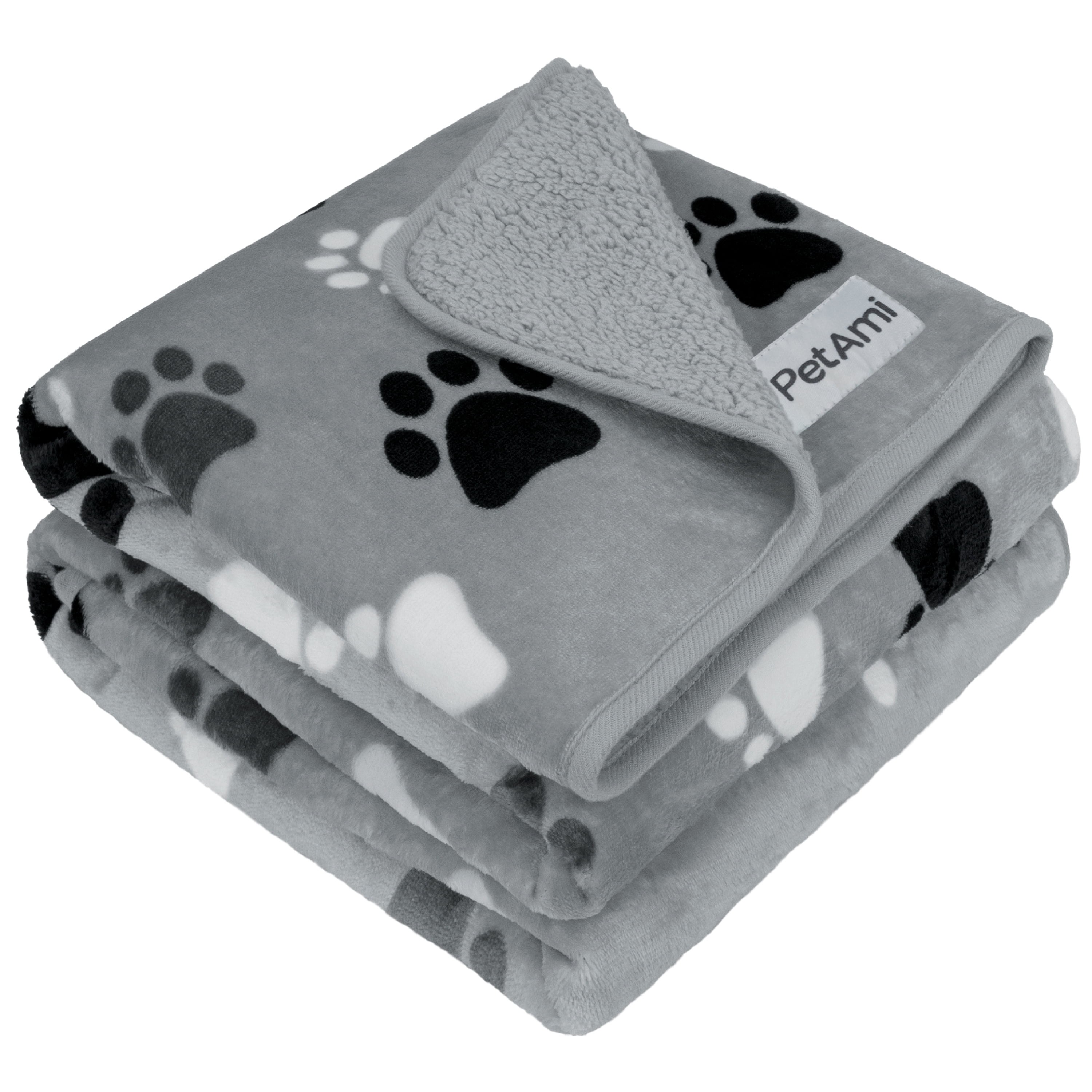 PetAmi Waterproof Dog Blanket, Chew Proof, Sherpa Fleece, Reversible Cat Throw, Washable Pad (X ...