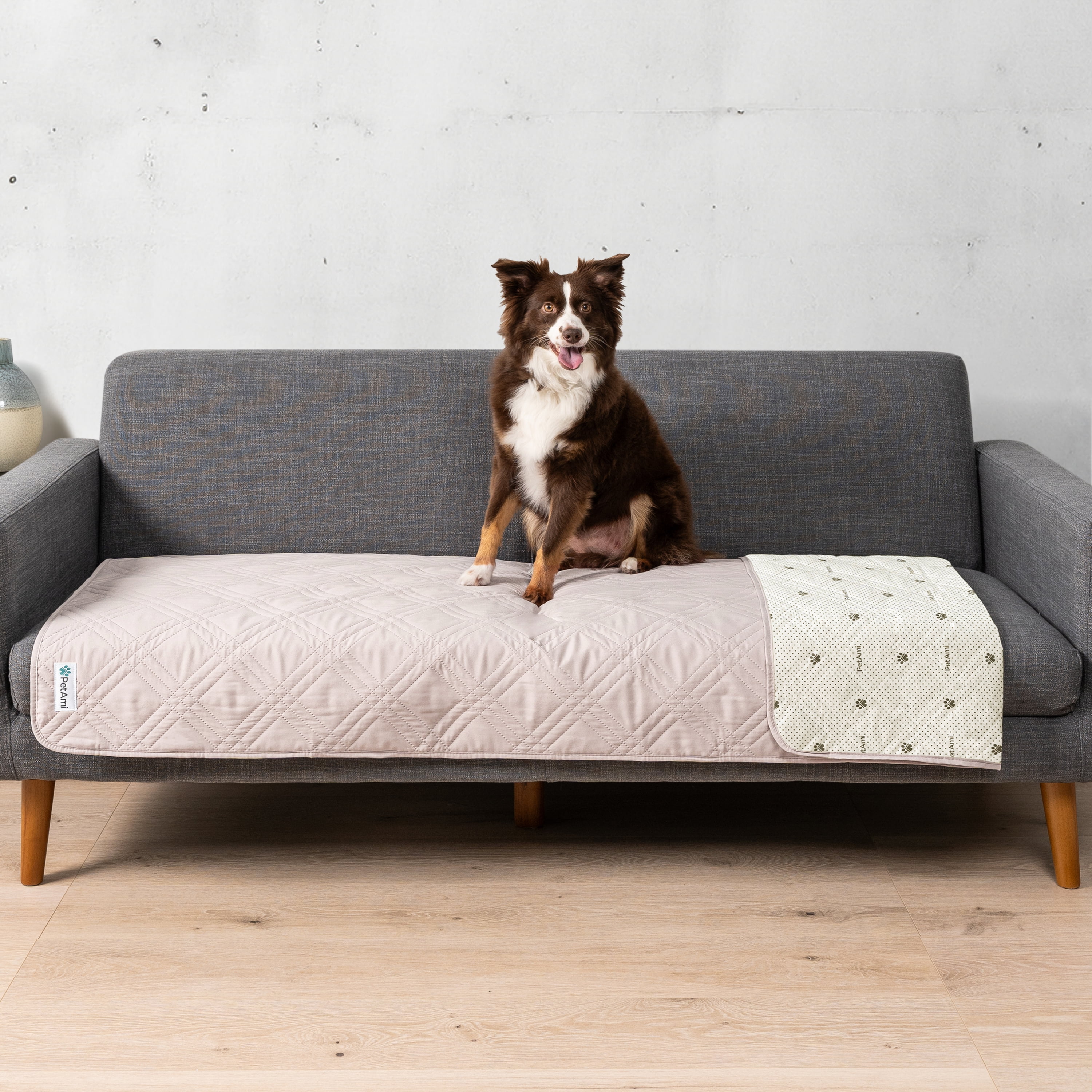 PetAmi Waterproof Large Throw Hair Dog Bed Cover, Furniture Protector ...