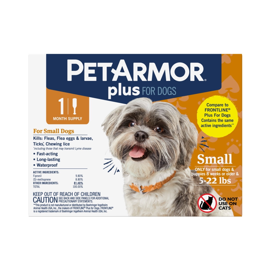 PetArmor Flea and Tick Prevention for Small Dogs 5-22 lbs 1-Month ...