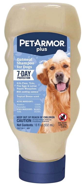 PetArmor Plus Oatmeal Shampoo for Dogs 7-Day Protection - Walmart.com