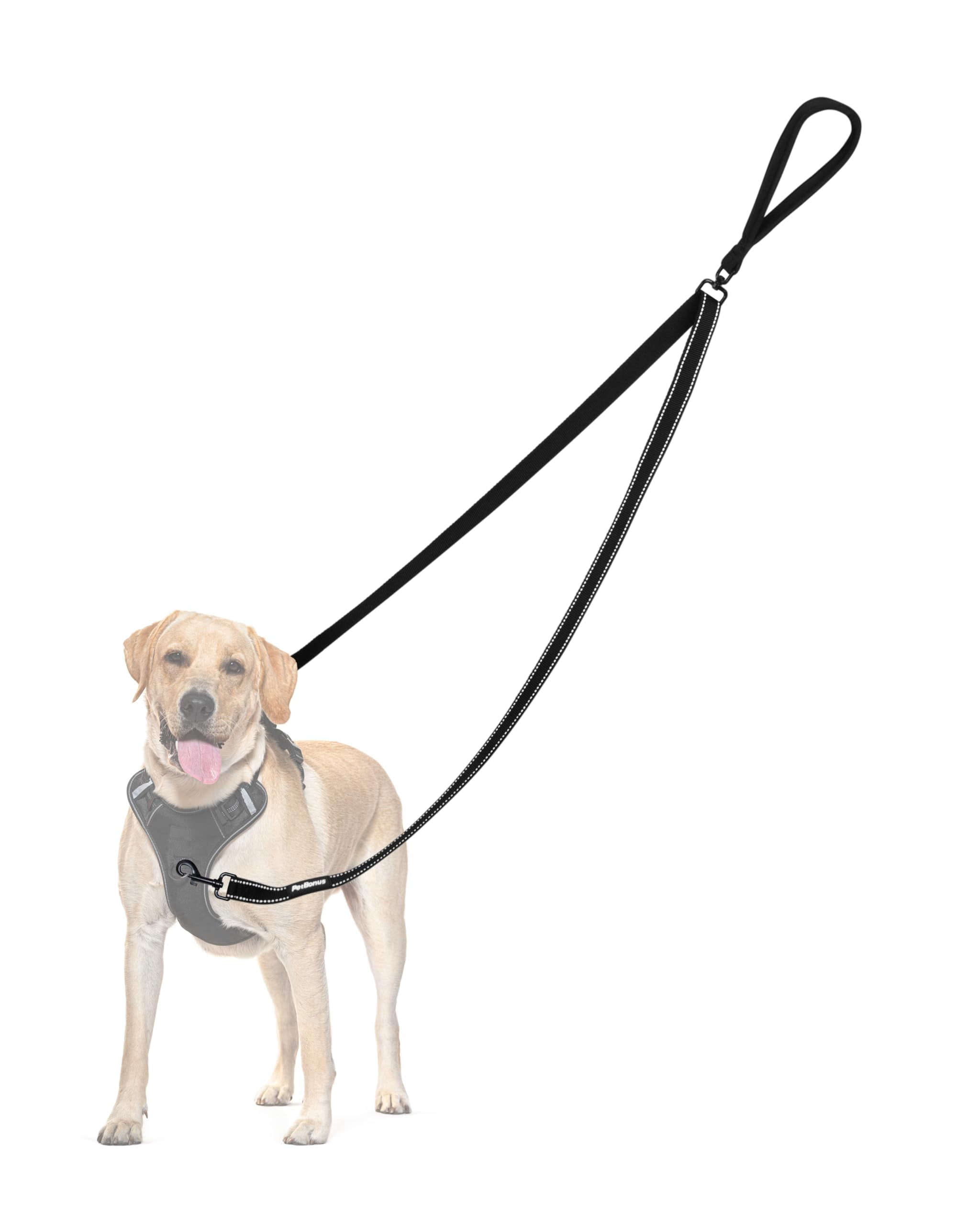 PetBonus Two Point Control YYF14 Dog Leash, Works No Pull Harnesses, No ...