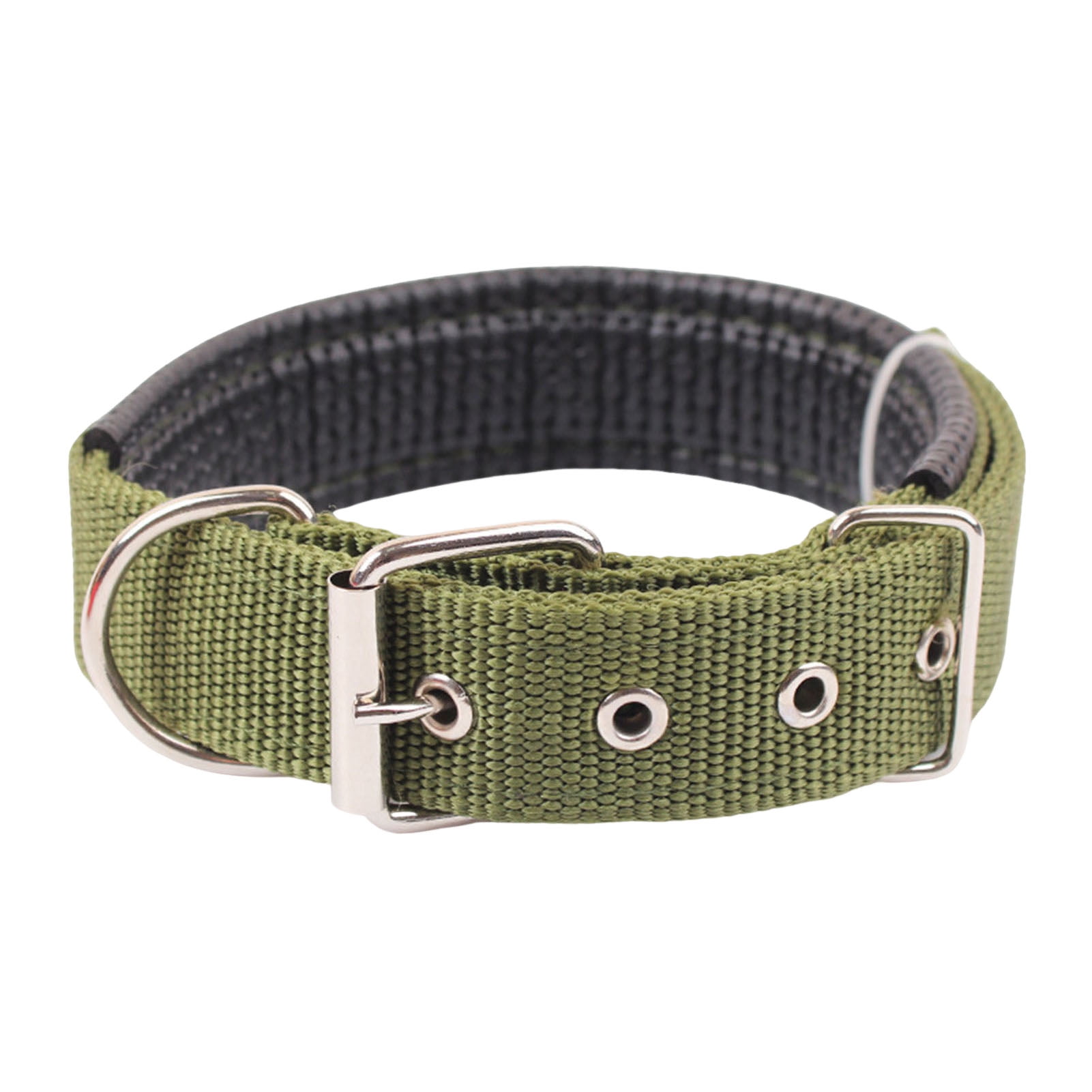 PetClub Pet Collar Nylon Pet Neck Strap with Traction Ring Comfortable ...