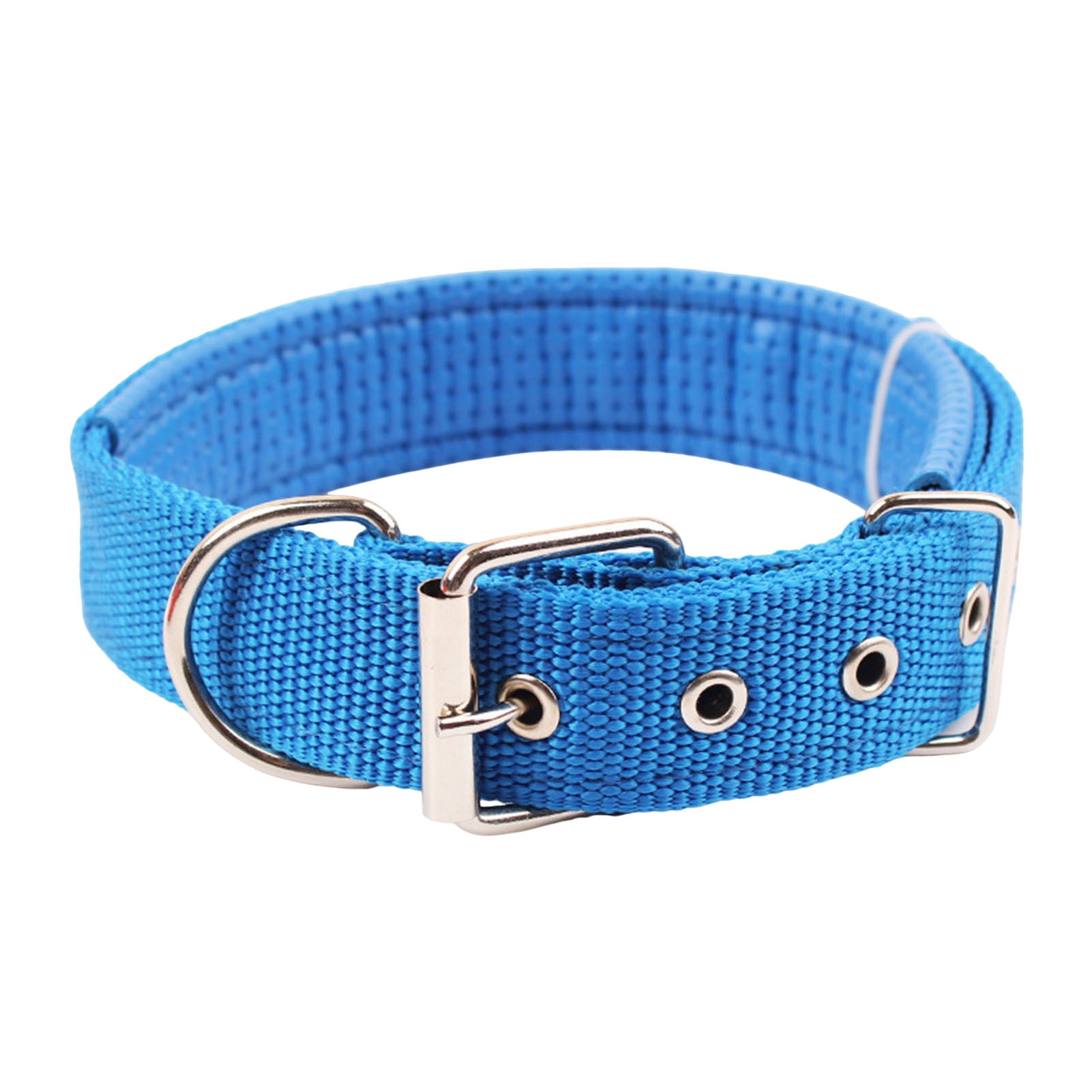 PetClub Pet Collar Nylon Pet Neck Strap with Traction Ring Comfortable ...