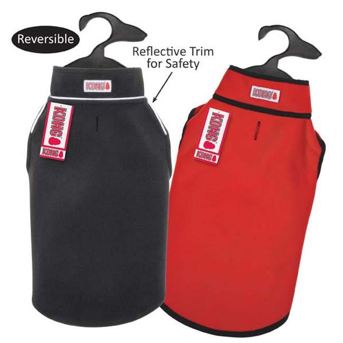 PetEdge KC8742 16 Kong Reversible Microfiber Fleece Vest, Medium ...