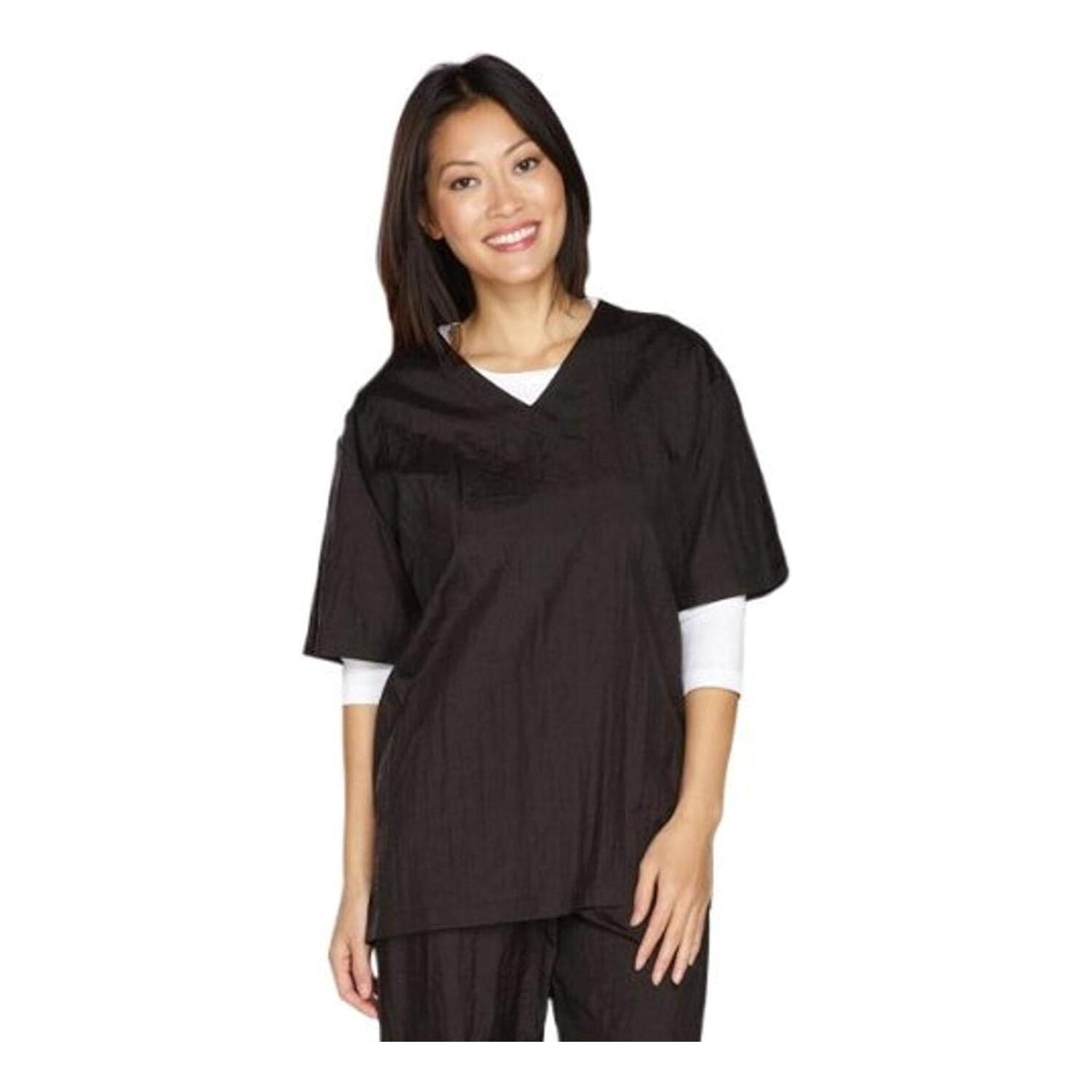 PetEdge TP V-Neck Grooming Smock L Blk - Walmart.com