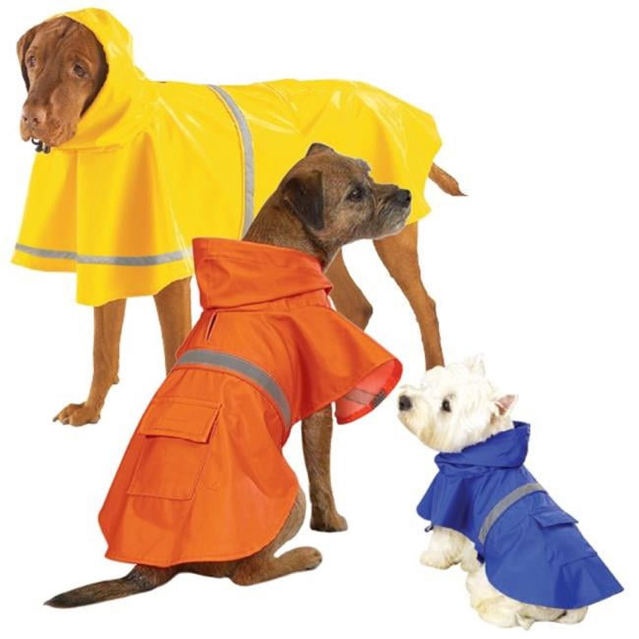 PetEdge ZM3564 20 69 Guardian Gear Brite Rain Jackets for Dogs, Large ...