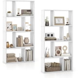 PetFurnishn 8-Cube Geometric Bookshelf Set of 2, 4-Tier High Bookcase ...