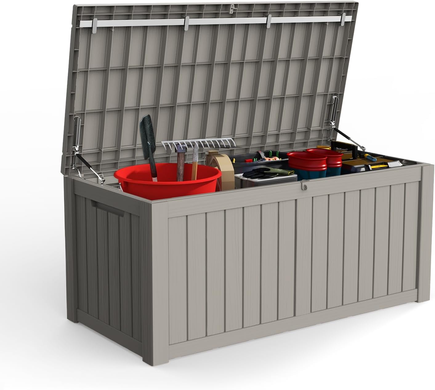 PetFurnishn Deck Box, Waterproof and Weatherproof Large Resin Storage ...