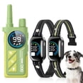 PetJoy 2 in 1 Dog Shock Collar with Remote 2 Dogs,4 Modes Dog Training ...
