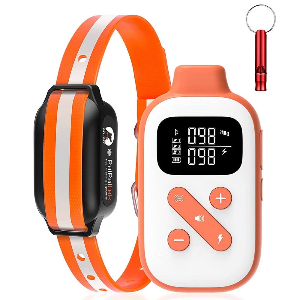 PetJoy Bark Collar, Automatic Bark and Dog Training Collar Combo, Bark ...