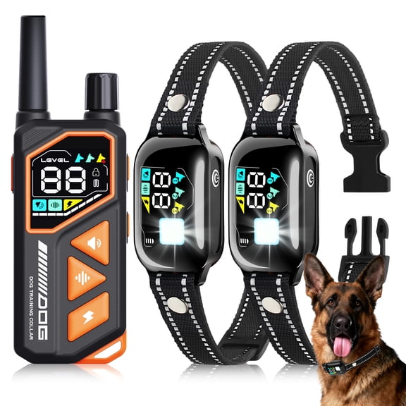 PetJoy 2 in 1 Dog Shock Collar with Remote 3 Dogs，3300Ft Dog Training ...