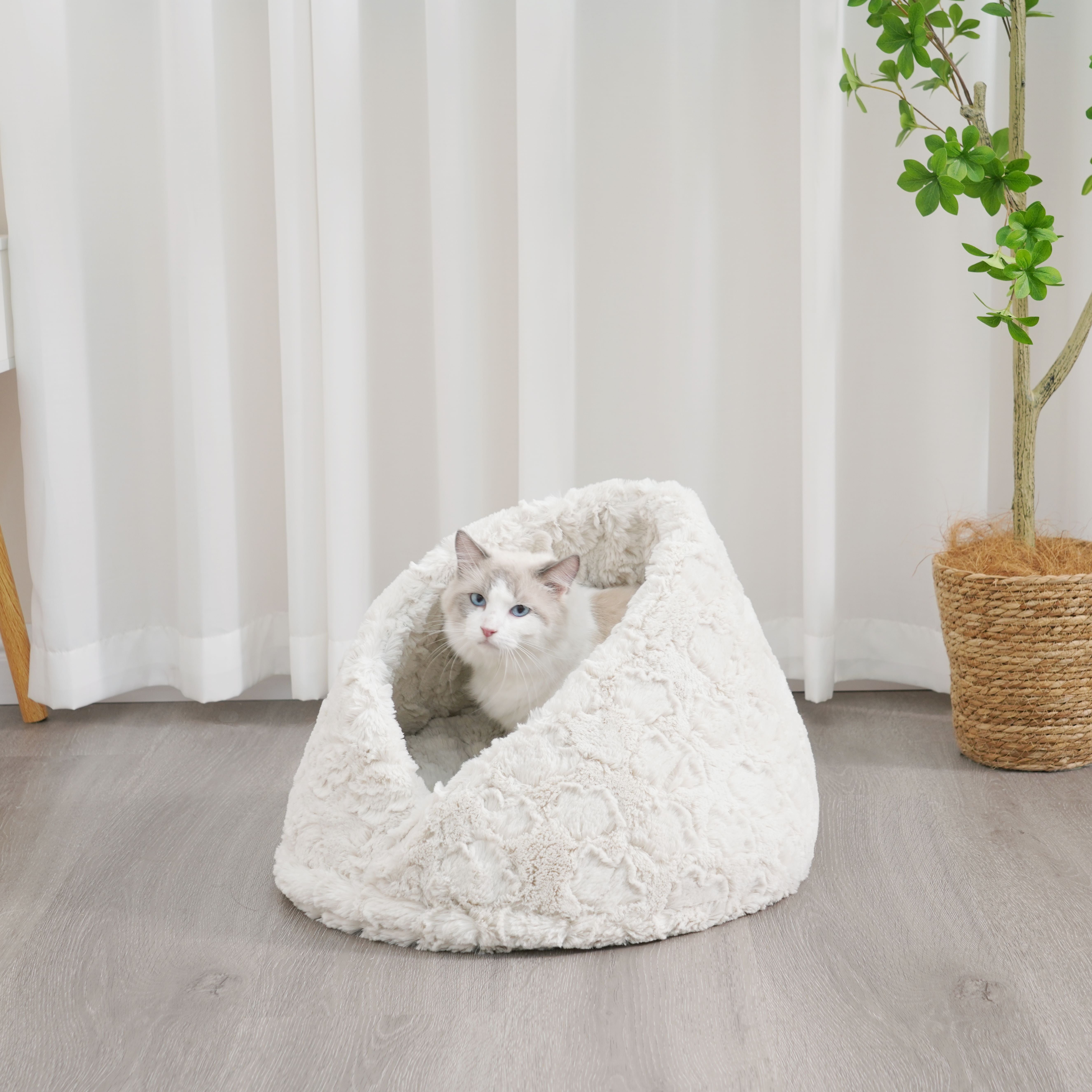 PetPals Anxiety Calming & Washable Kitten Cat Bed-Rose Cradle - Walmart.com