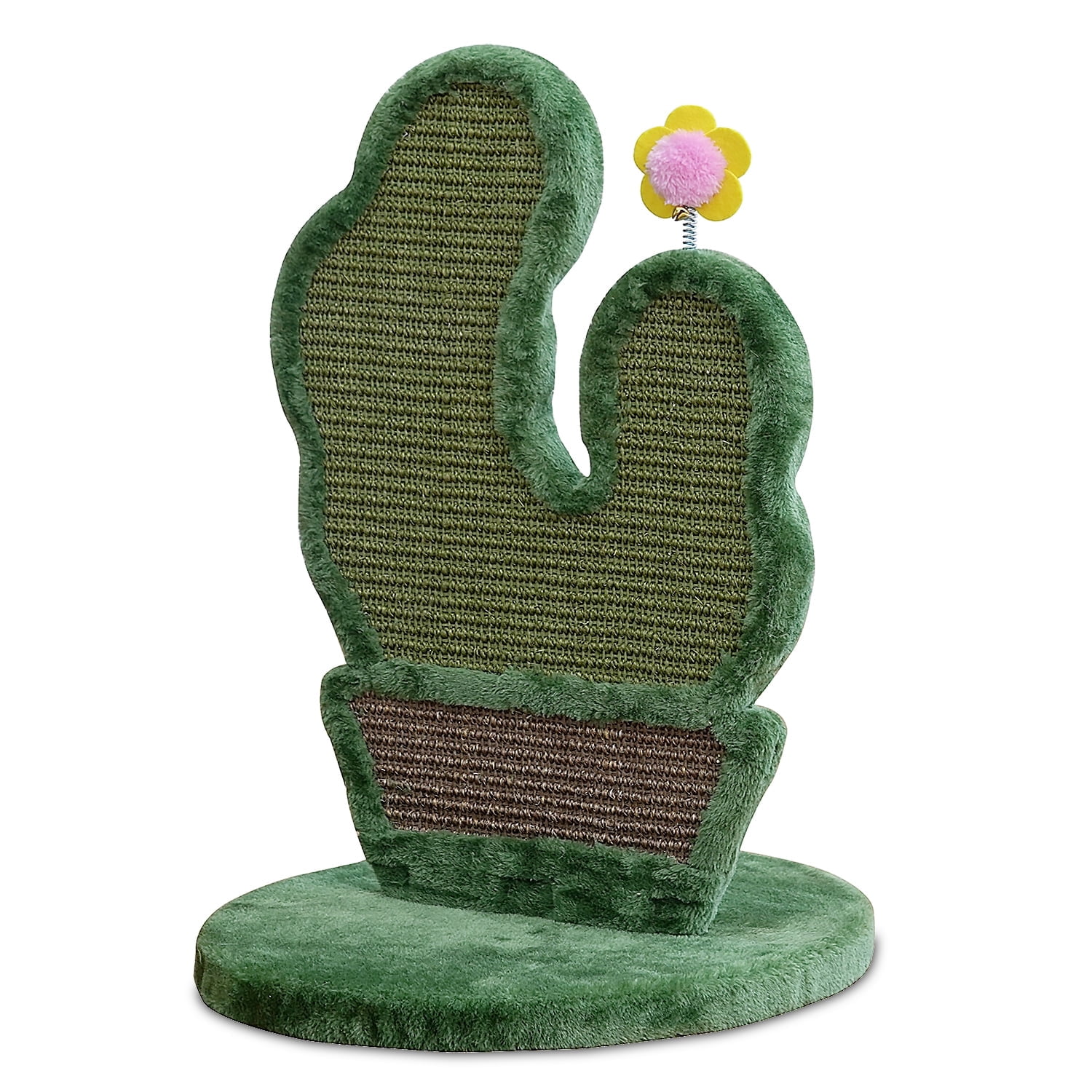 PetPals Natural Sisal Cactus Cat Scratcher Potted Cactus Sisal ...