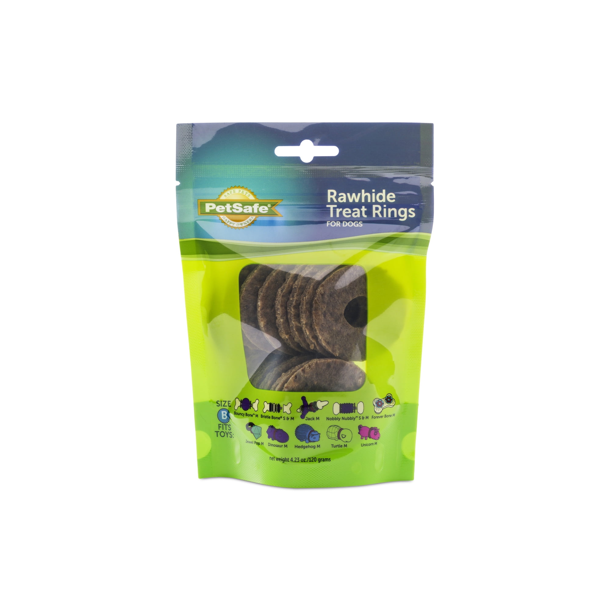 PetSafe Busy Buddy Rawhide Treat Ring Refills for Dog Toys, Original ...
