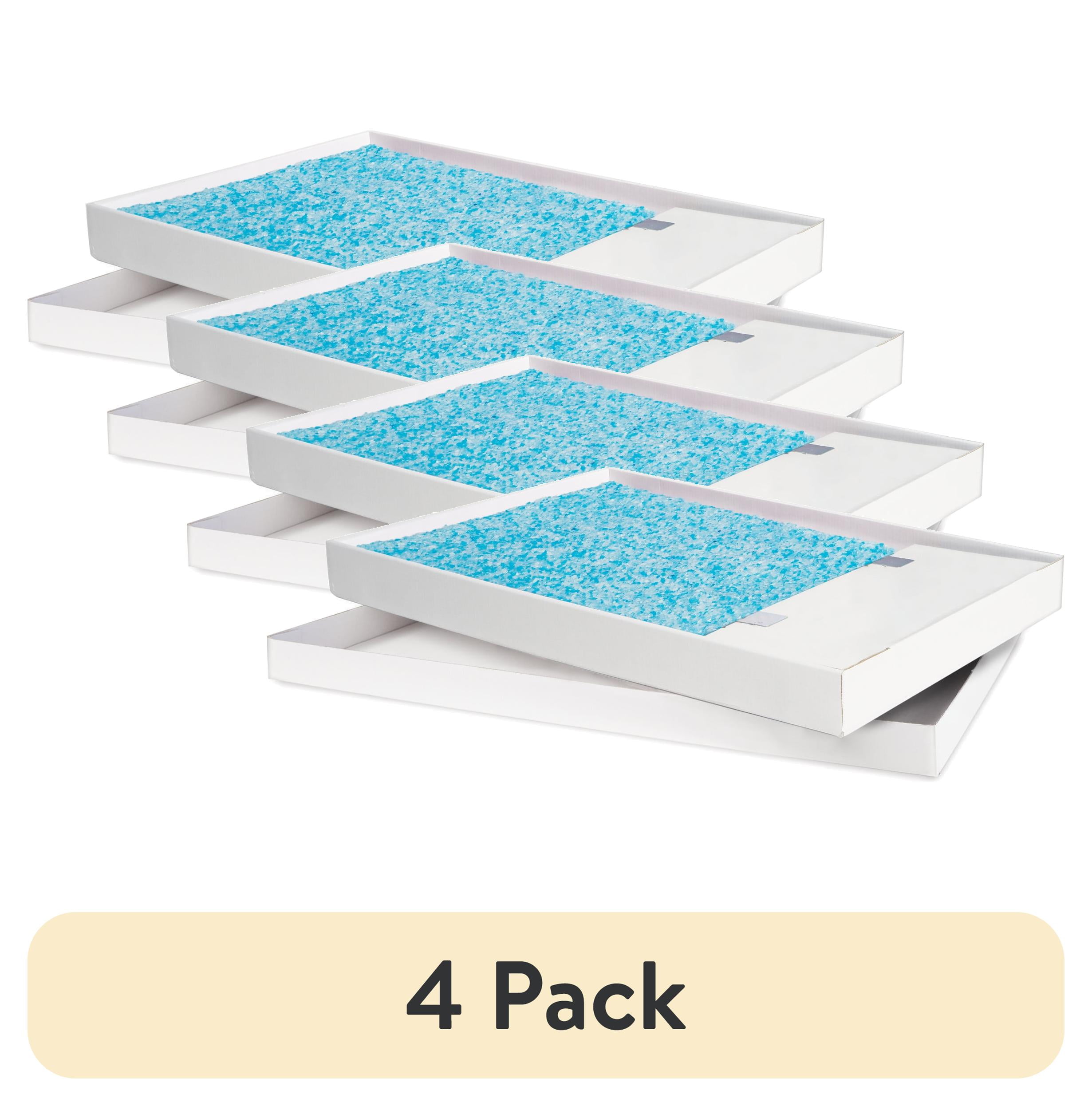 (4 pack) PetSafe ScoopFree Crystal Disposable Cat Litter Tray, Fresh ...