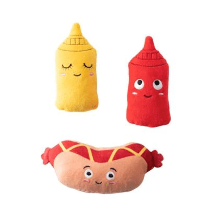 penguin gallery Hotdog Dog Toy 3 Piece - Walmart.com