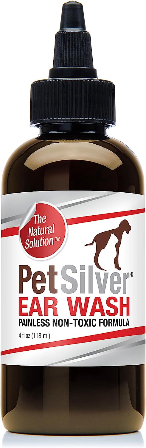 PetSilver Dog & Cat Ear Cleaner Solution, All Natural, Made with ...
