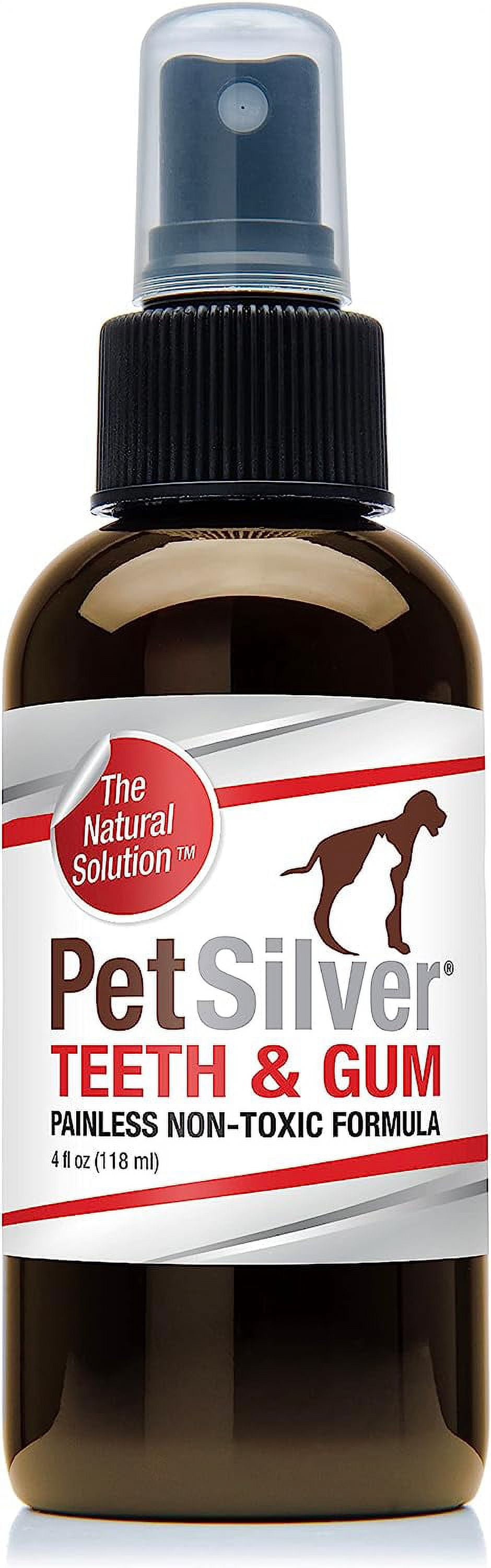 PetSilver Teeth & Gum Spray for Dogs & Cats, Eliminate Bad Breath ...
