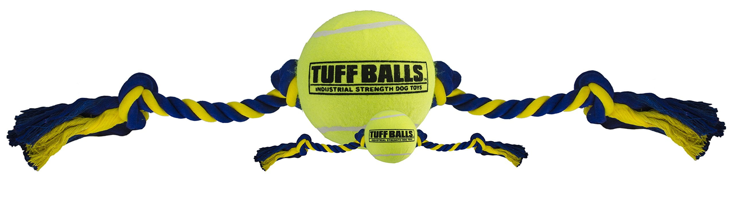 PetSport Industrial Strength Tuff Ball Premium Cotton Tug Rope Made for ...