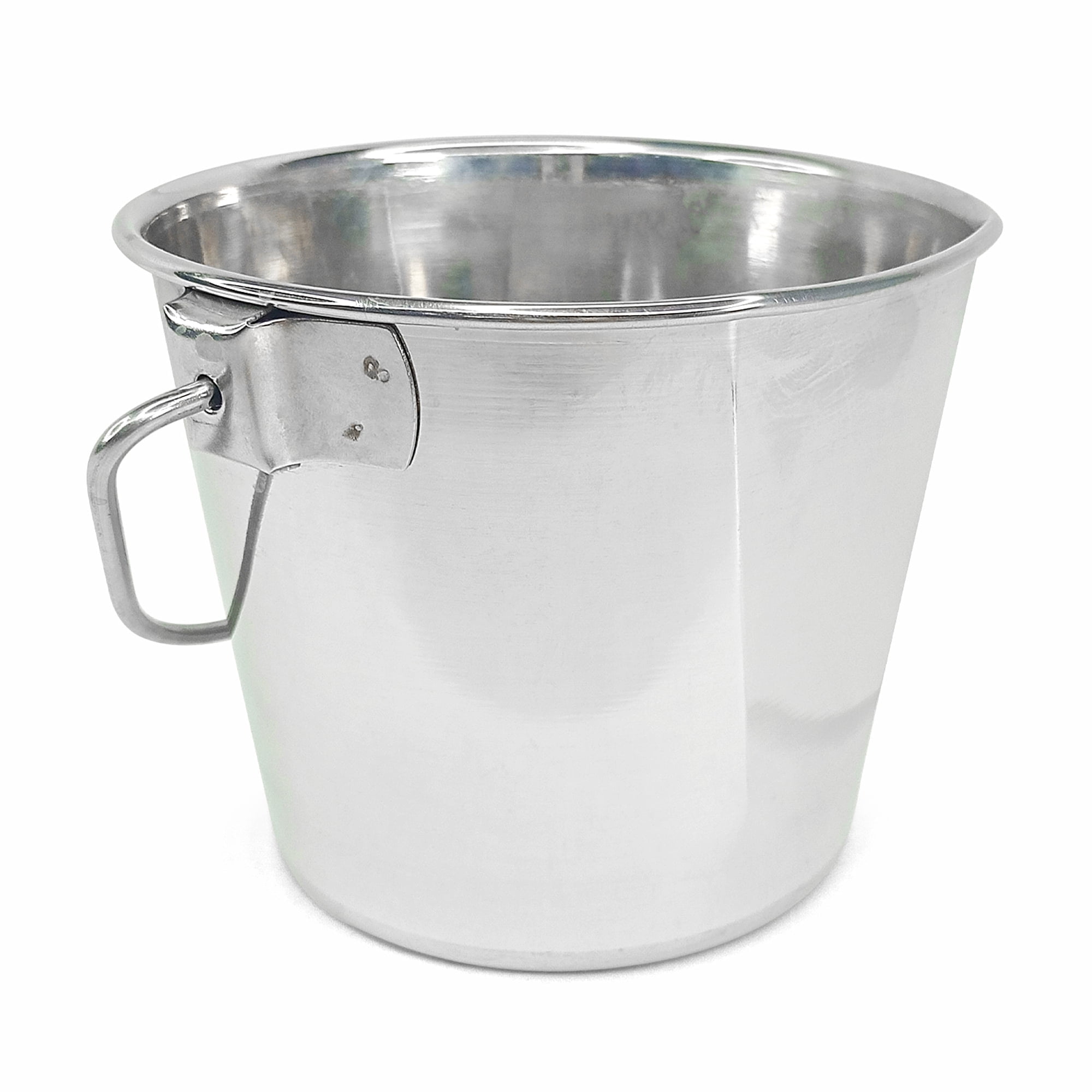 PetYupp Heavy Duty Stainless Steel Flat Side Bucket, 1 Quart - Walmart.com