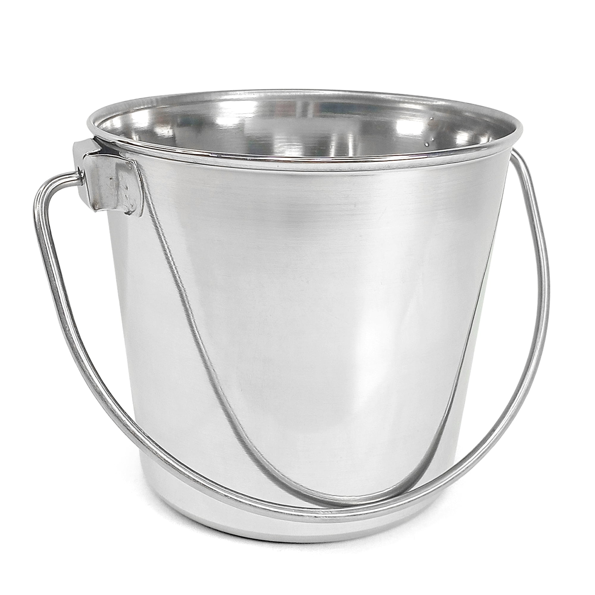 PetYupp Heavy Duty Stainless Steel Round Bucket, 2 Quart - Walmart.com