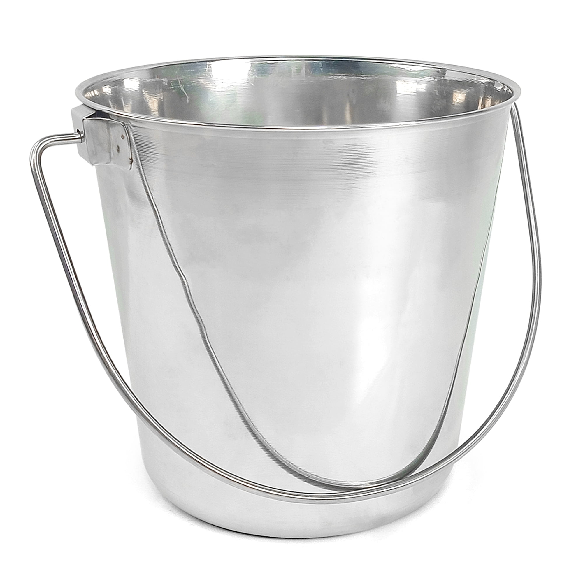 PetYupp Heavy Duty Stainless Steel Round Bucket, 4 Quart - Walmart.com