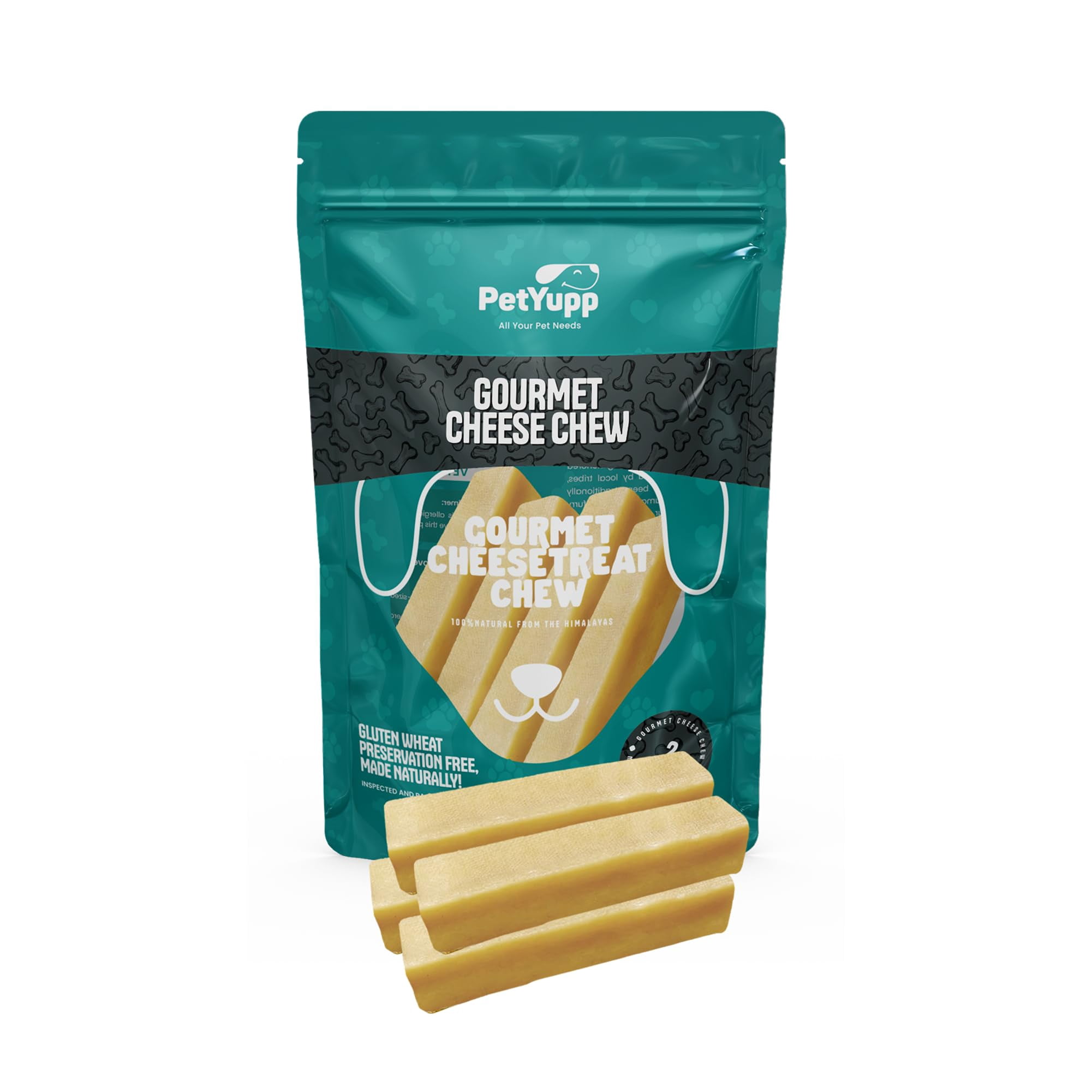 PetYupp Yak CheeseEGSC Himalayan Dog Chews - Medium Size, 4 Count - All ...