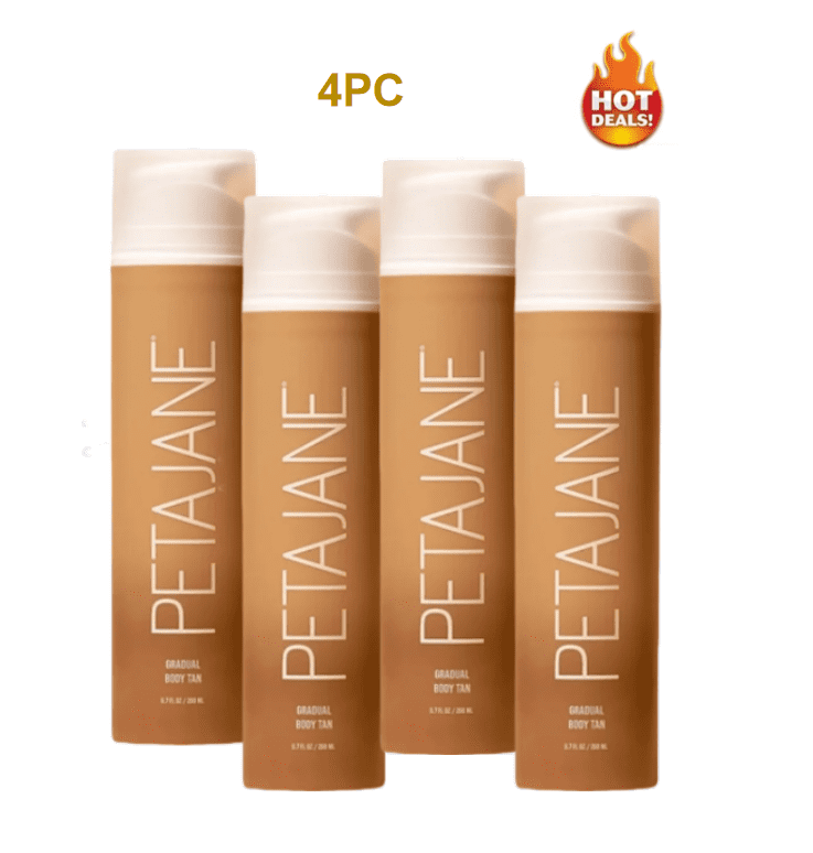 Peta.Jane Gradual Body Tan Body Lotion - Hydrating Formula - Perfect for All Skin Types(4 Pack ...