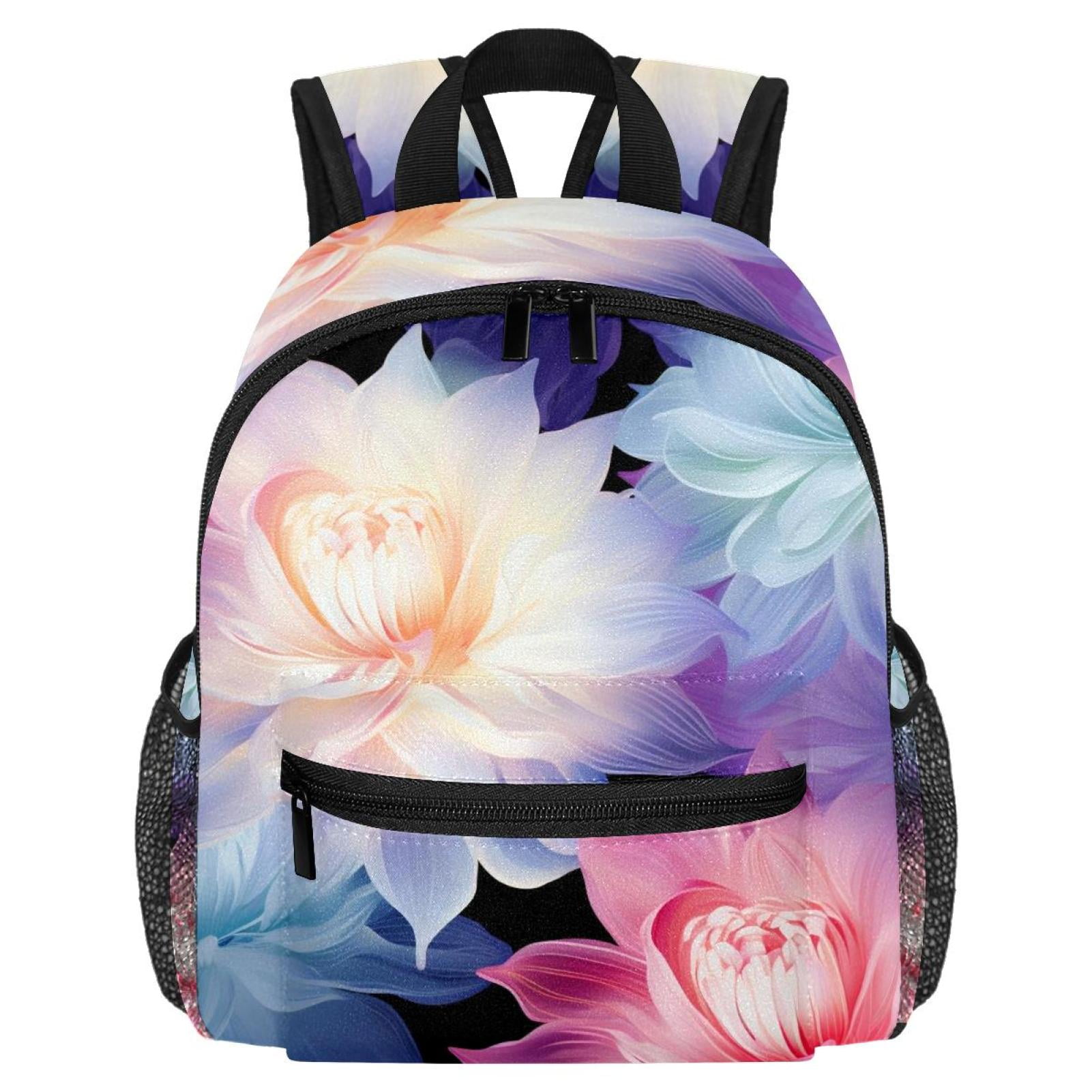 Petal Flower Cute Book Bag with Adjustable Shoulder Strap, Large ...