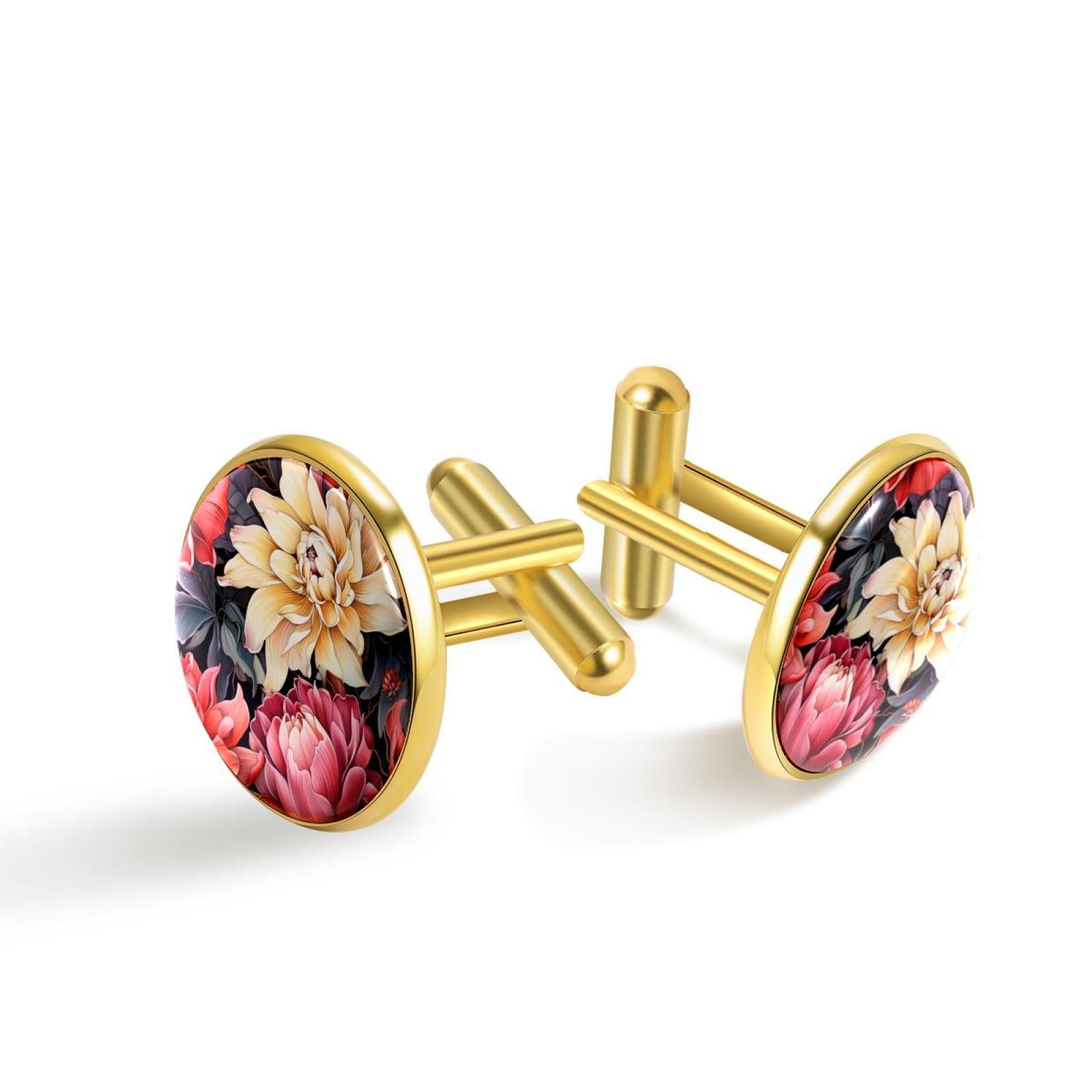 Petal Flower Elegant Men's Cufflinks for Formal Attire | Made of ...