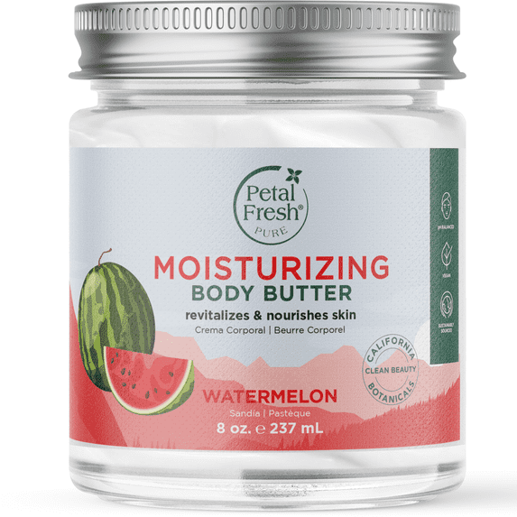 Petal Fresh, Moisturizing Body Butter, Watermelon 8 oz, Hydrating ...