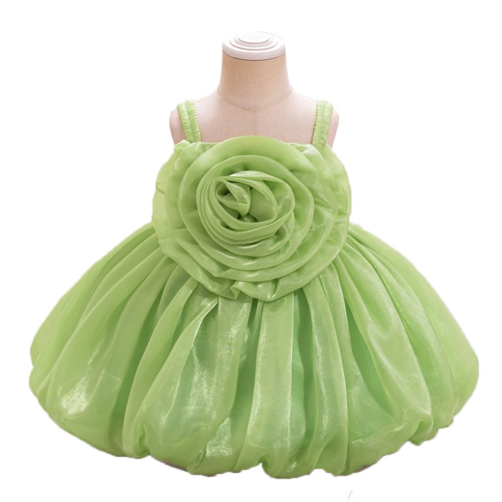 Petal Princesses Girl Big Flower Fluffy Princess Gown Kids Wedding ...