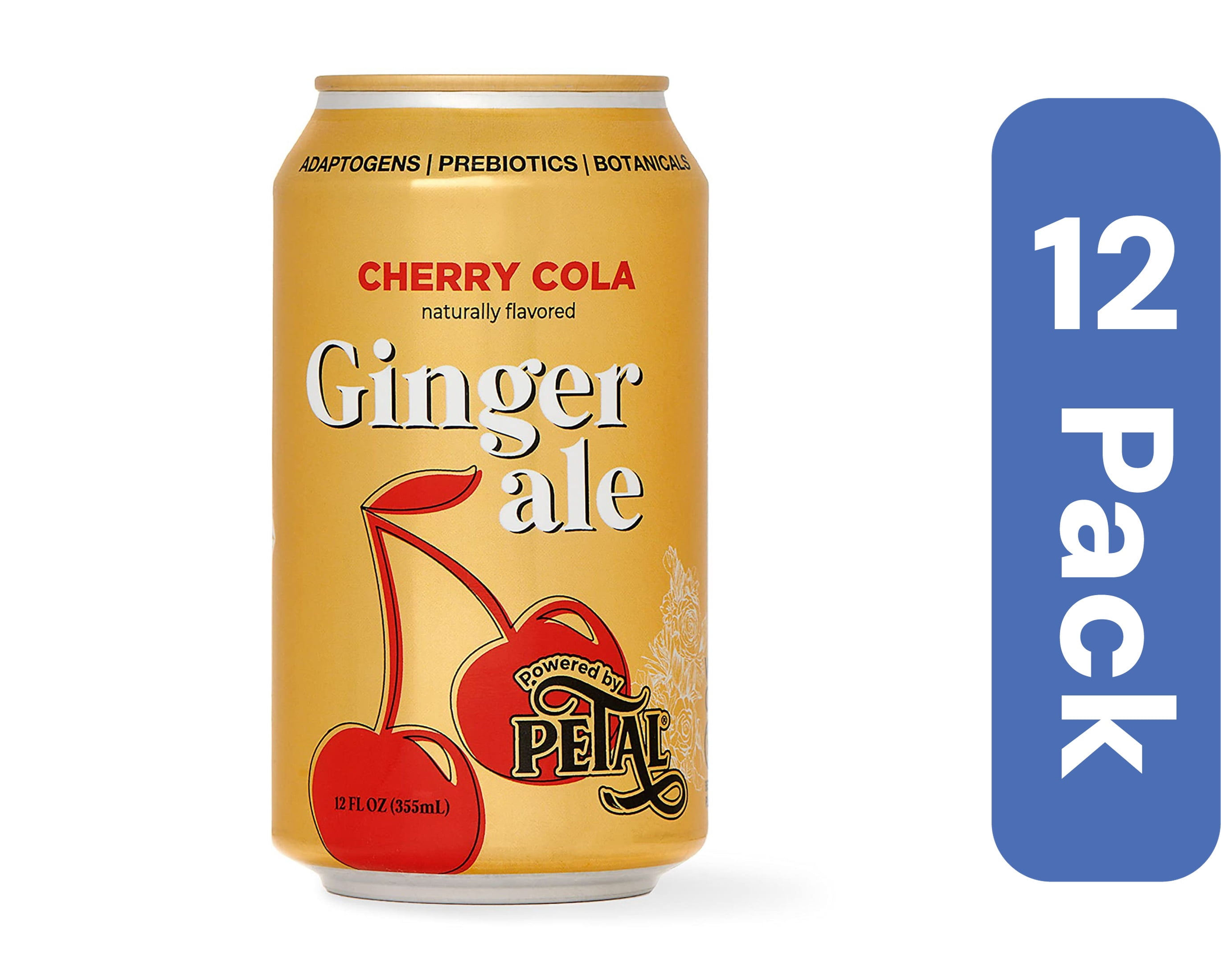 Petal Soda Ginger Ale Cherry Cola 12 fl oz (Pack of 12) - Walmart.com