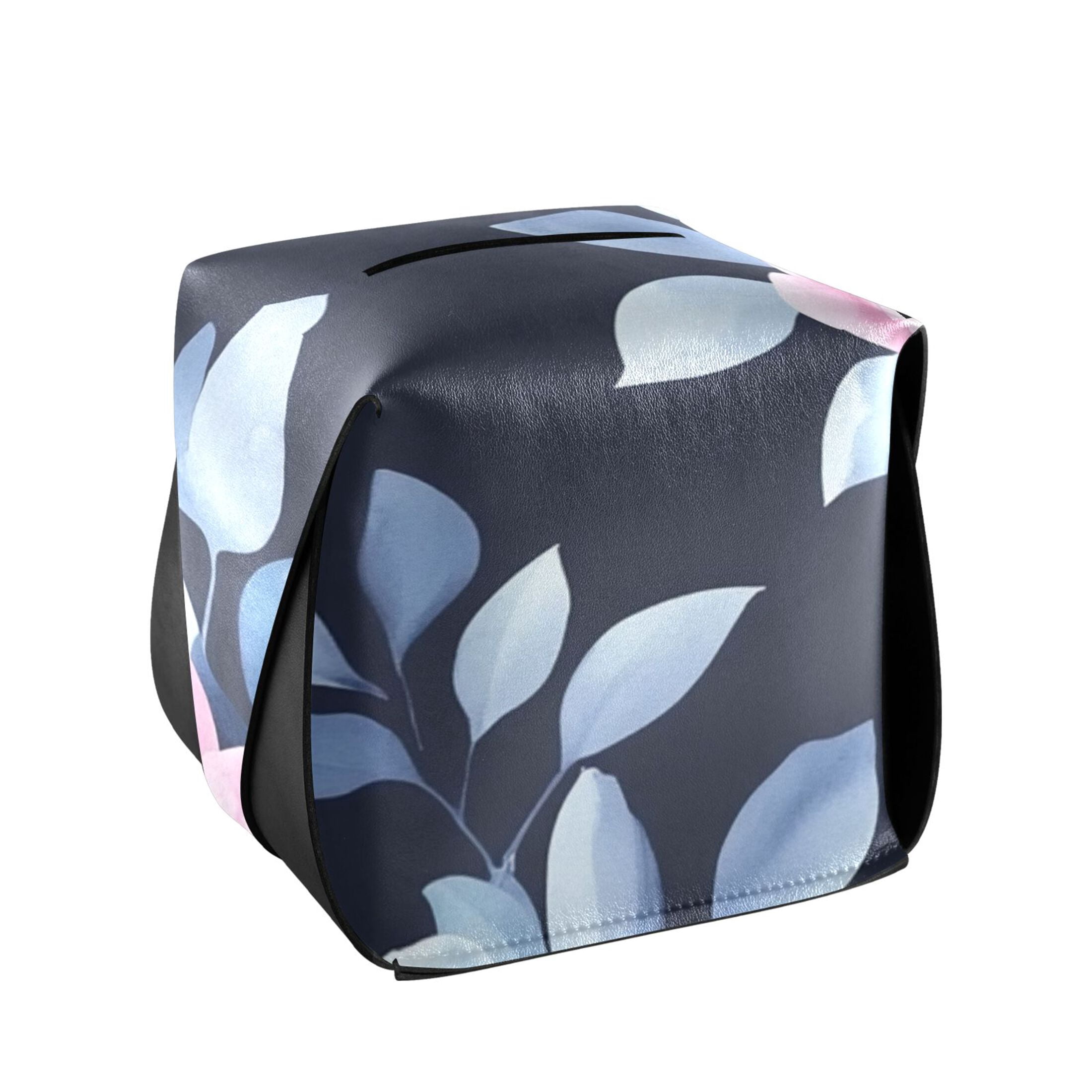 Petal and Leaf Prints Tissue Box Cover Leather Square Rectangle Tissue ...
