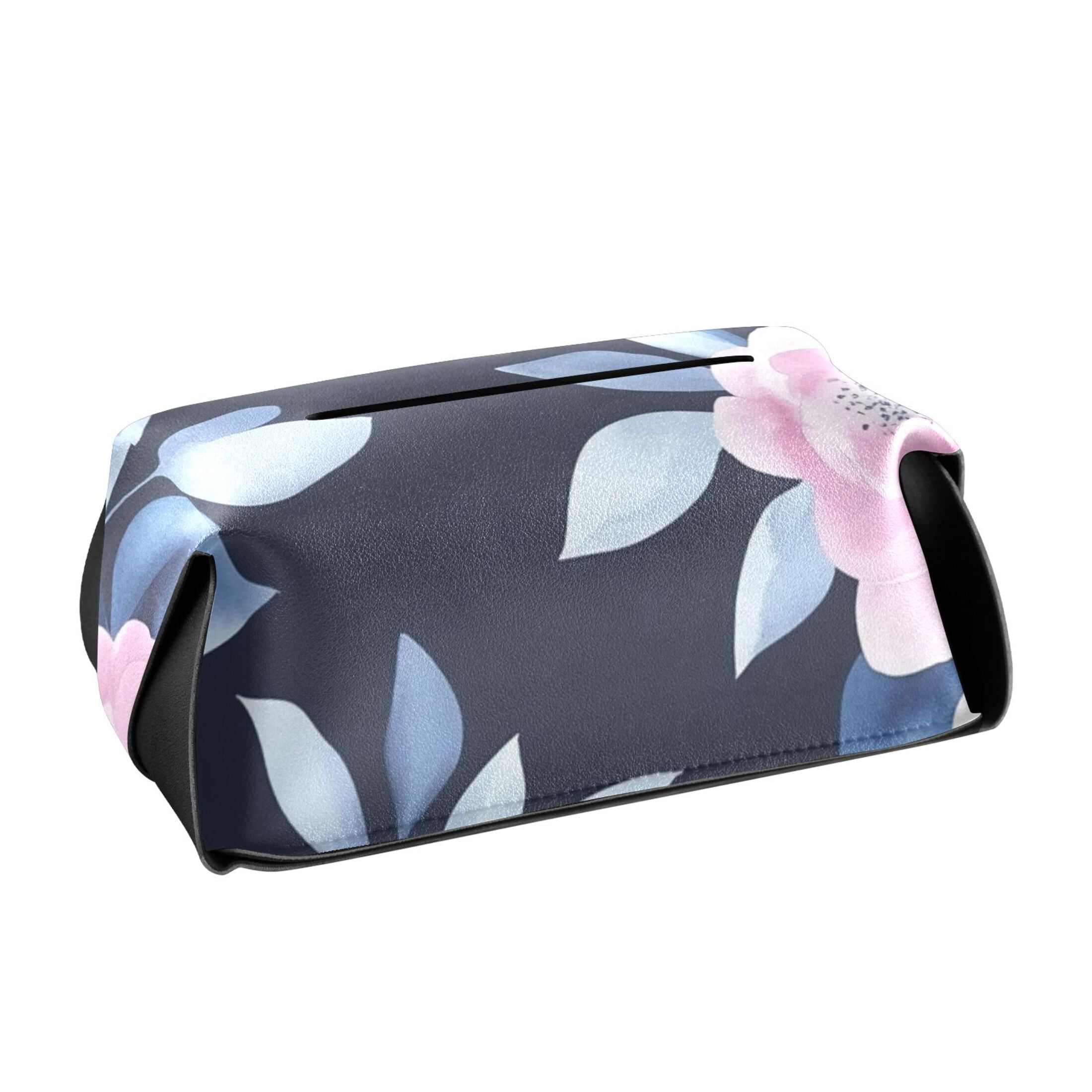 Petal and Leaf Prints Tissue Box Cover Leather Square Rectangle Tissue ...