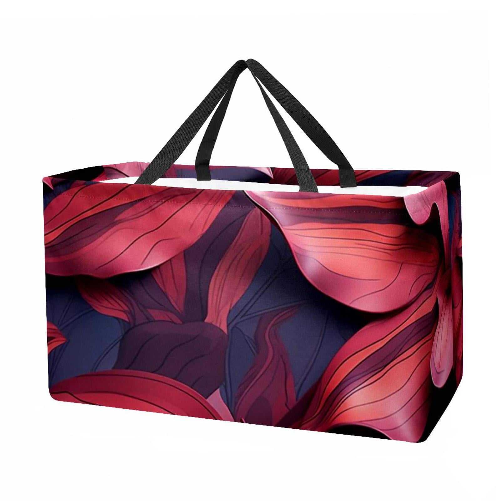 Petal flower Large Reusable Foldable Oxford Cloth Shopping Bag with ...