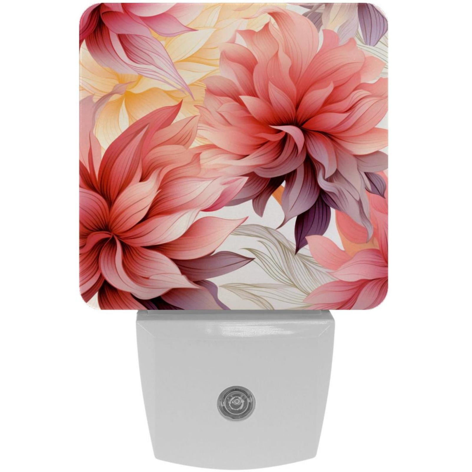 Petal flowers LED Square Night Light for Bedroom and Bathroom - Energy ...