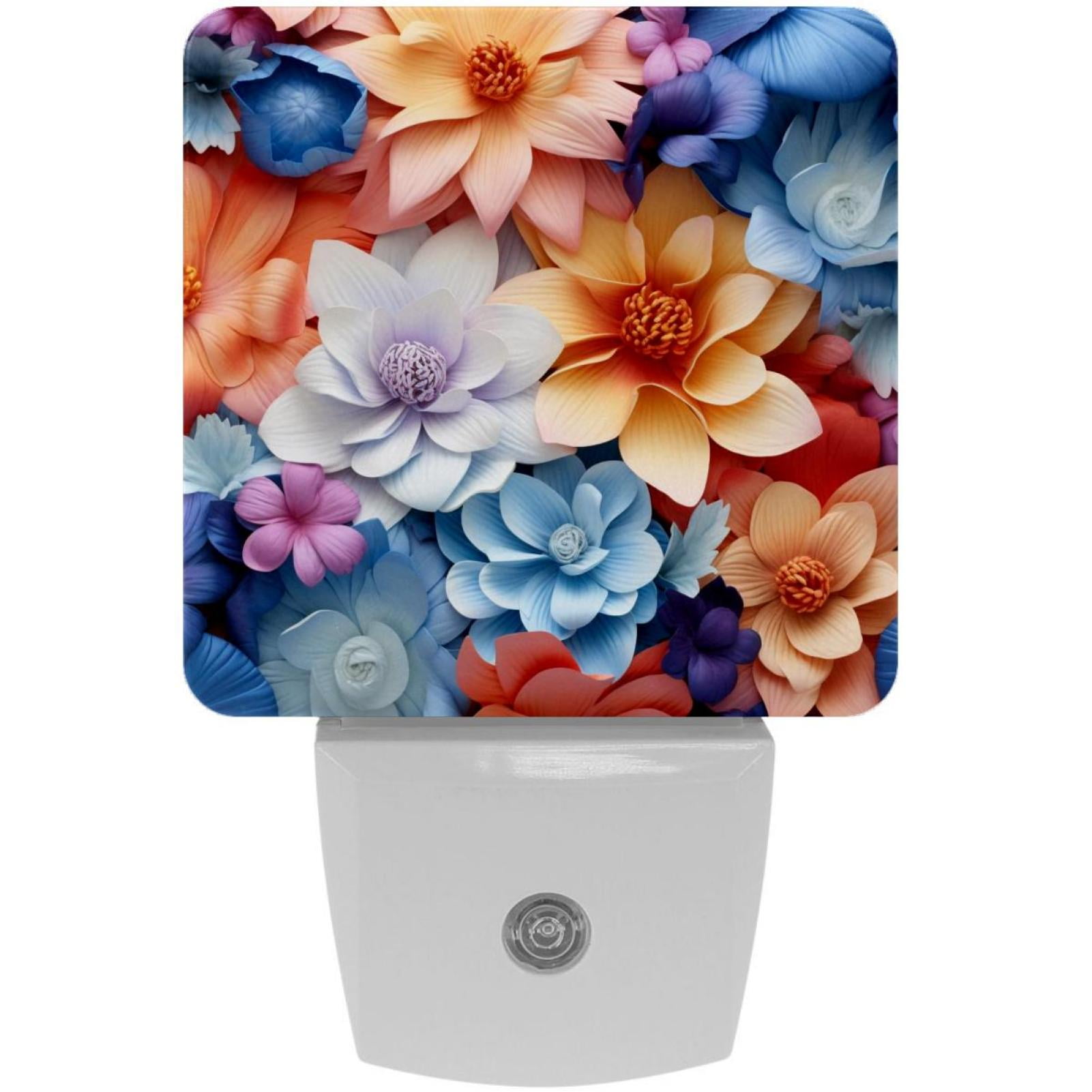 Petal flowers LED Square Night Lights - Compact and Multifunctional ...