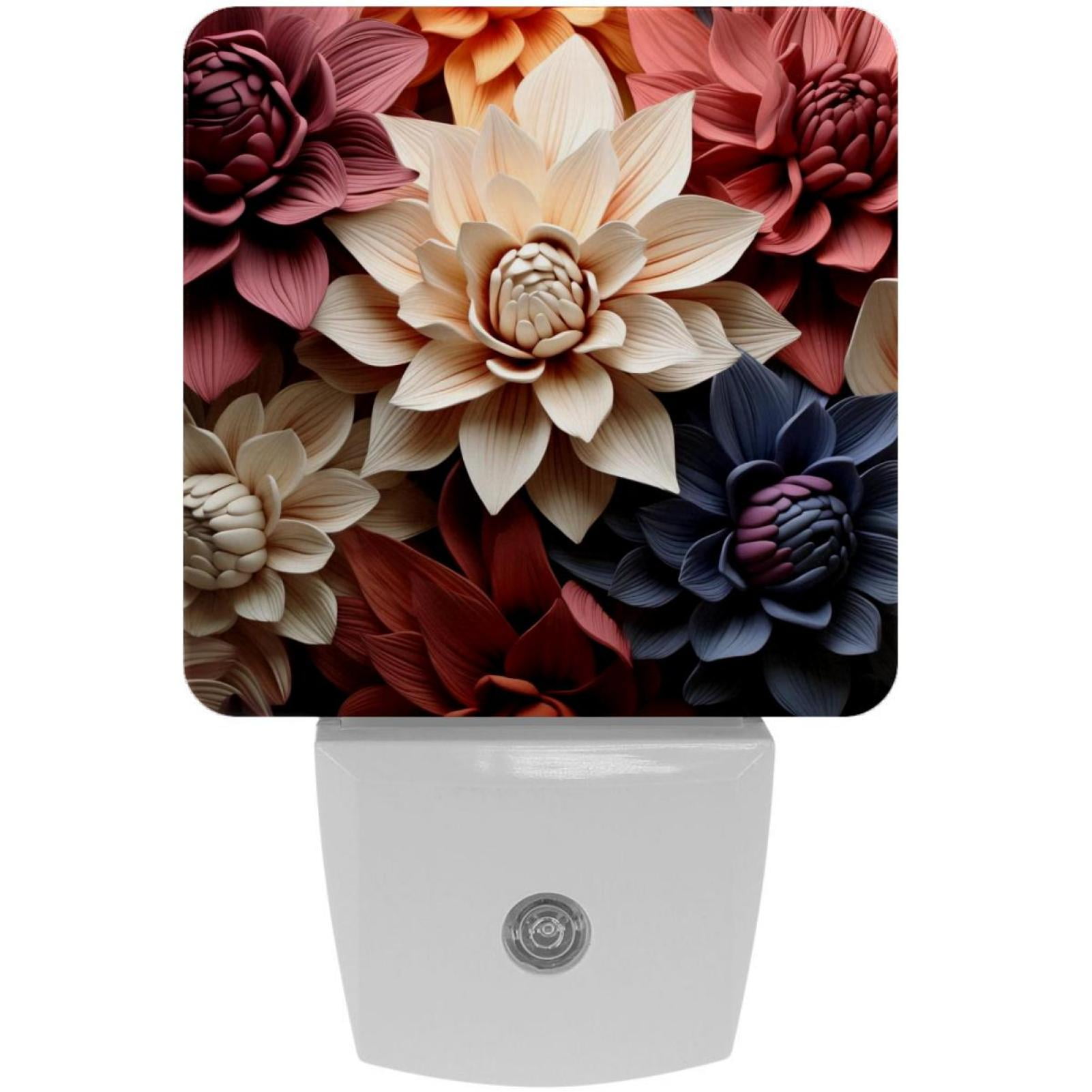 Petal flowers LED Square Night Lights: Energy-Efficient and Stylish ...
