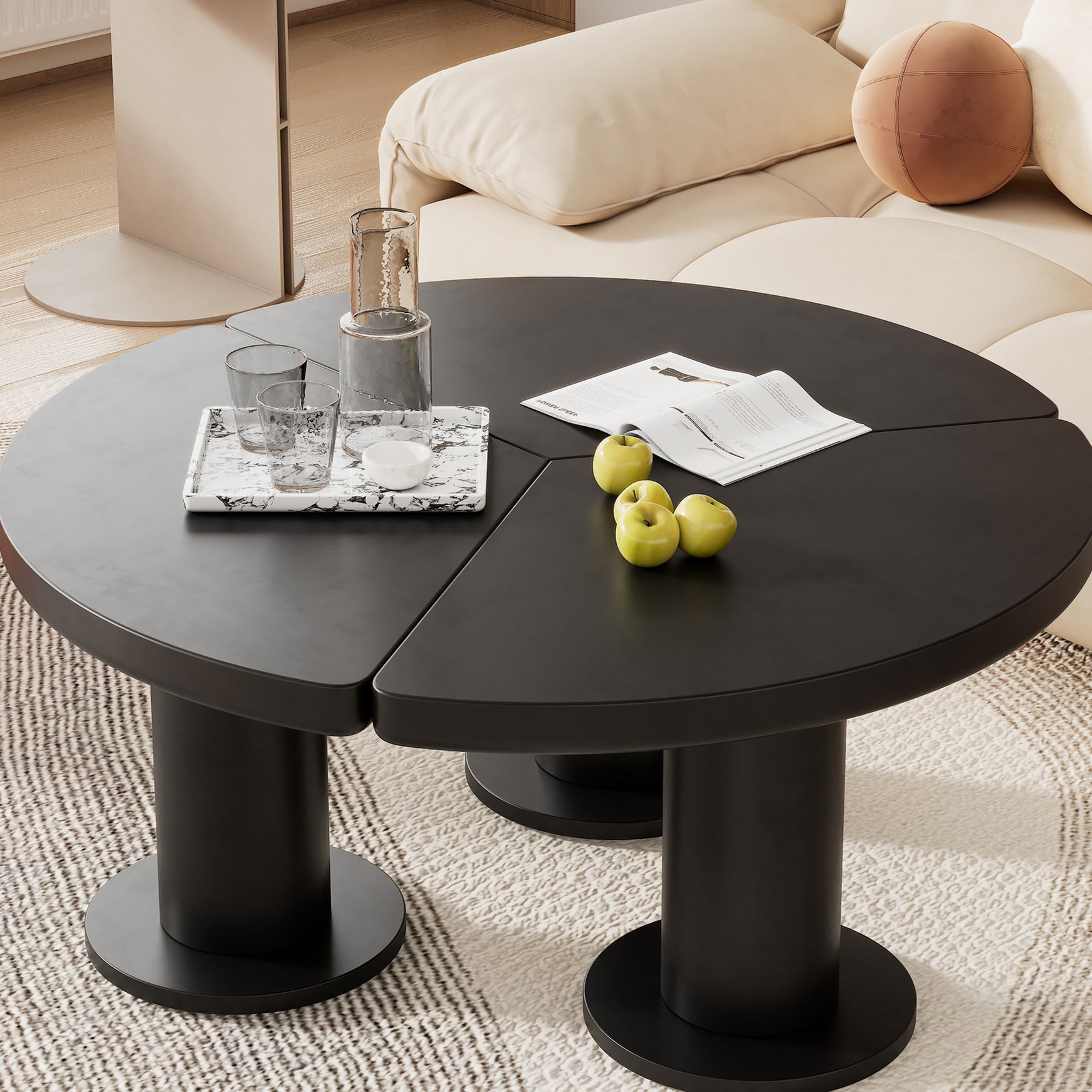 Petal-shaped Tabletop / Dining Room Essential / Shake-resistant MDF ...