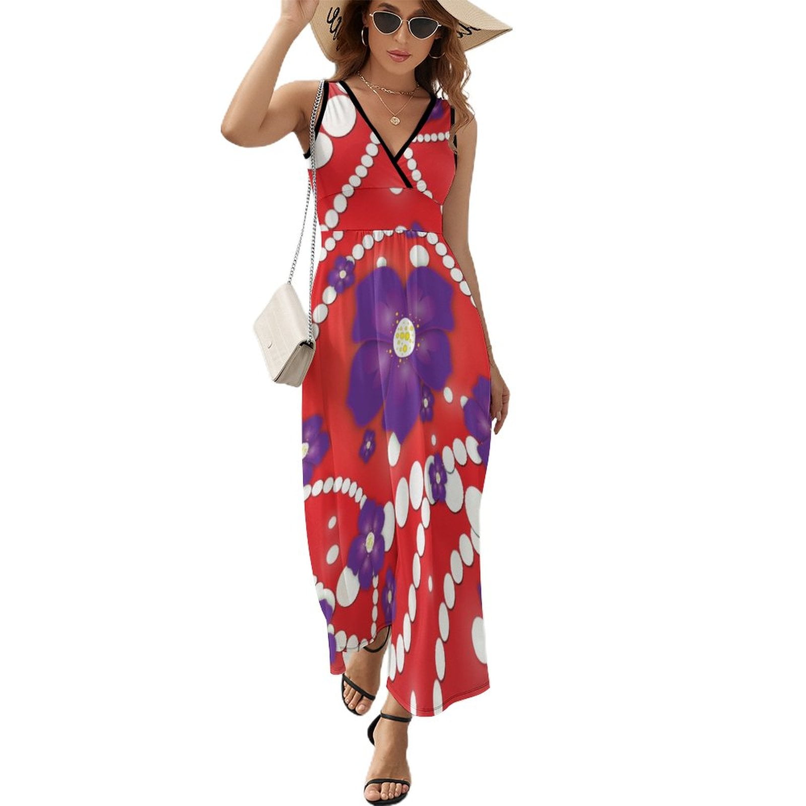 Petals and Pearls Sleeveless Dress women evening dress wedding dresses ...