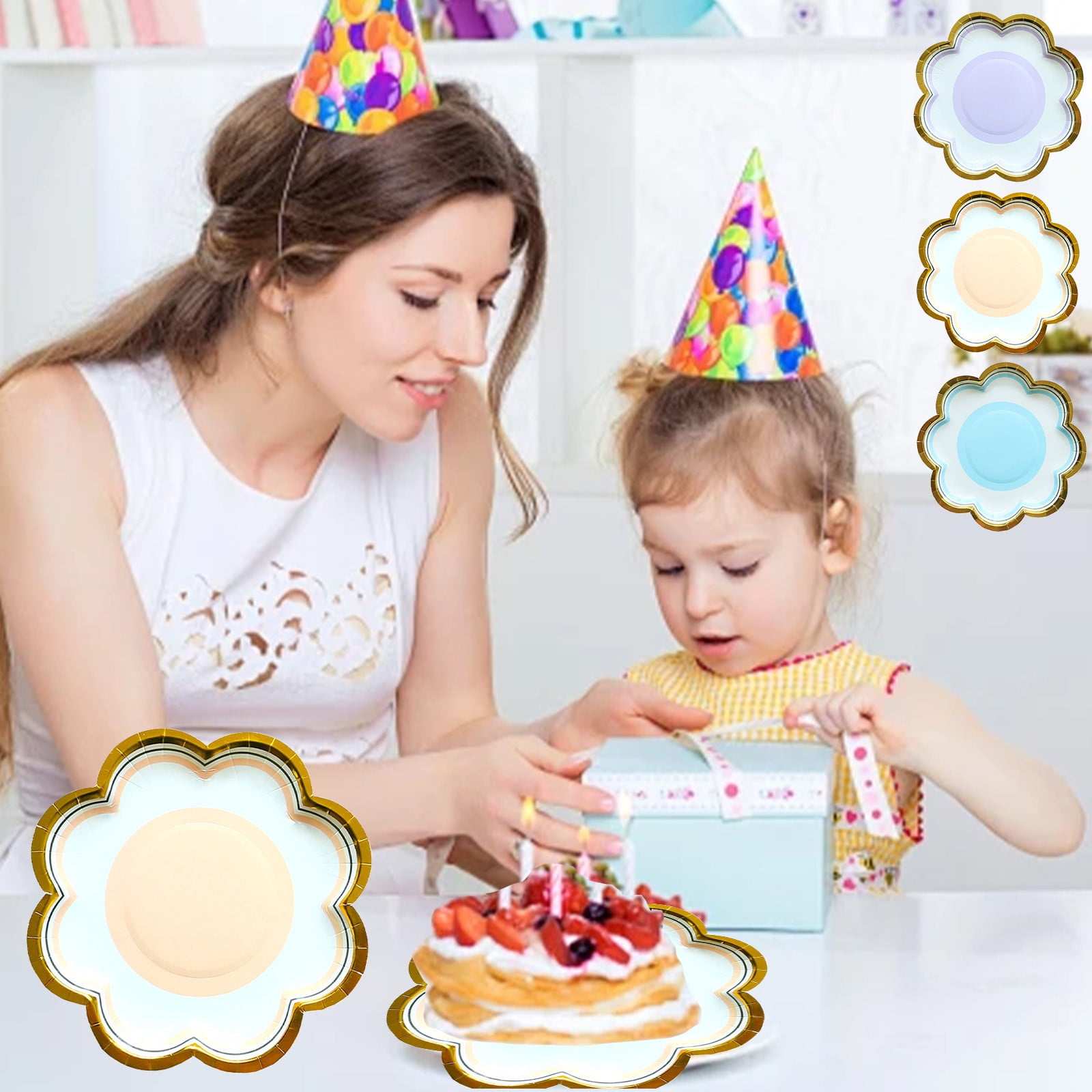 Petaly Shaped Cake Plates,Perfect for Picnics and Outdoor Use ...