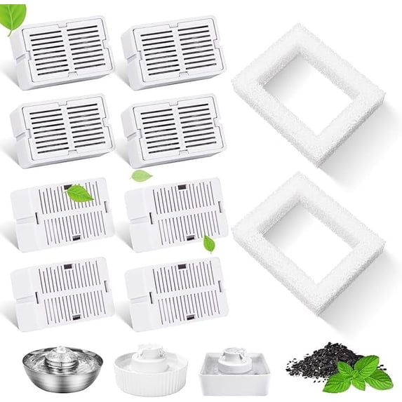 Petavista 1 Set Cat Water Fountain Filters Replacement Multi-Filtration ...